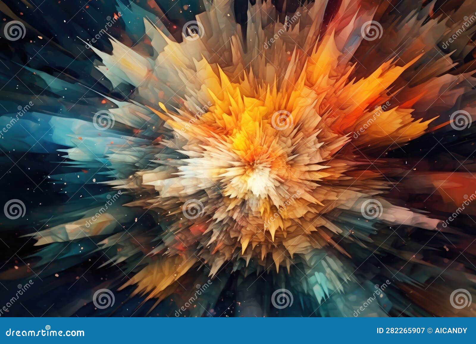 Burst of Energy and Motion, Visualized through a Dynamic Explosion of ...