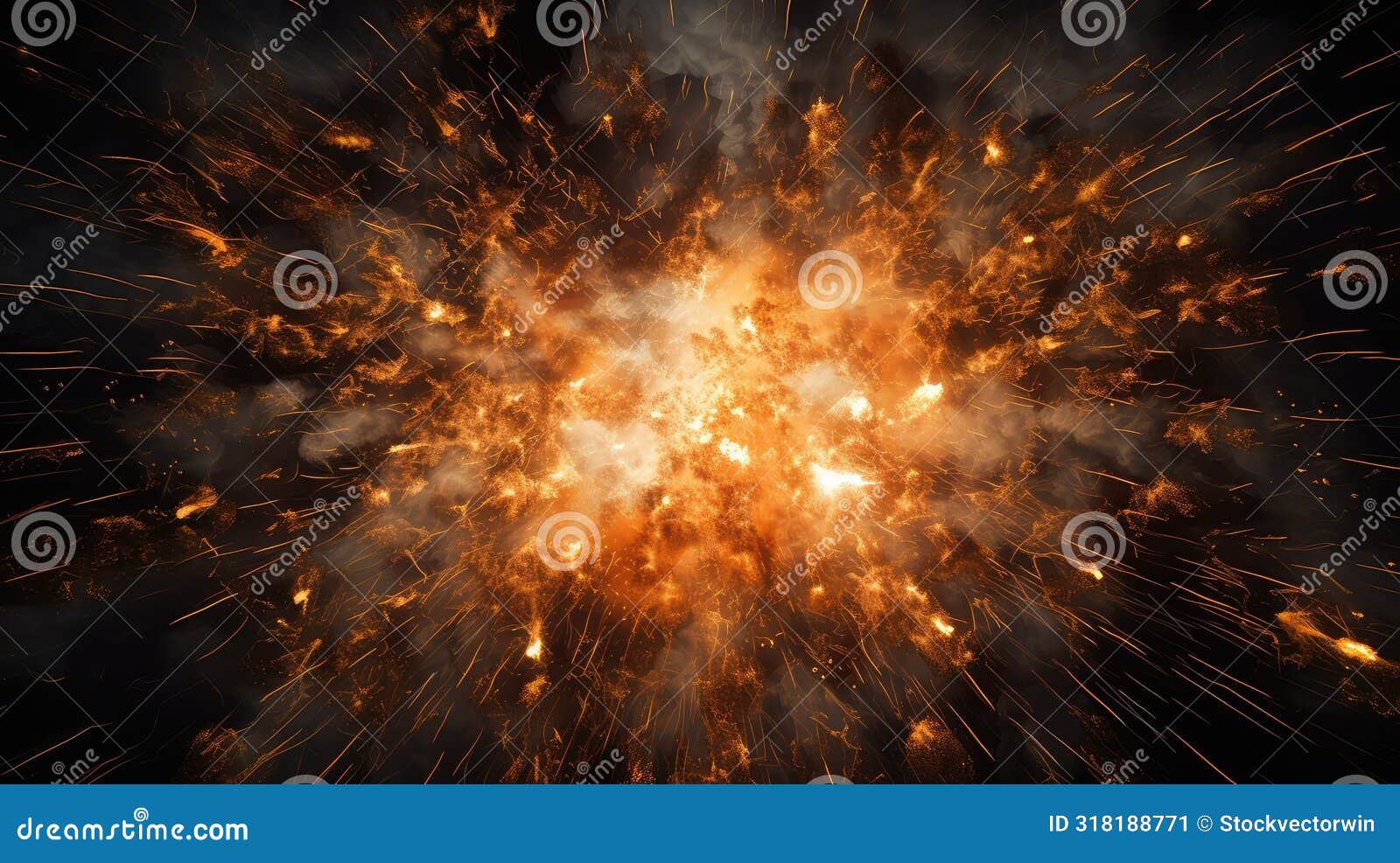Burst exploding light stock illustration. Illustration of bright - 318188771