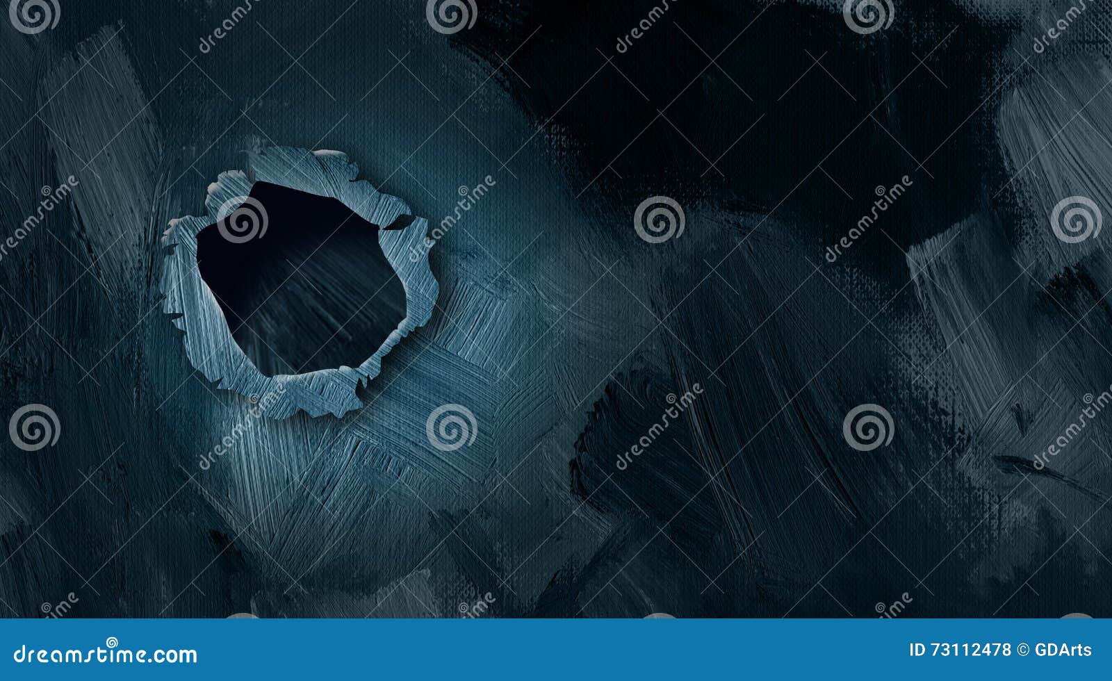 Burst Hole in Wall Graphic Abstract Background Stock Illustration ...
