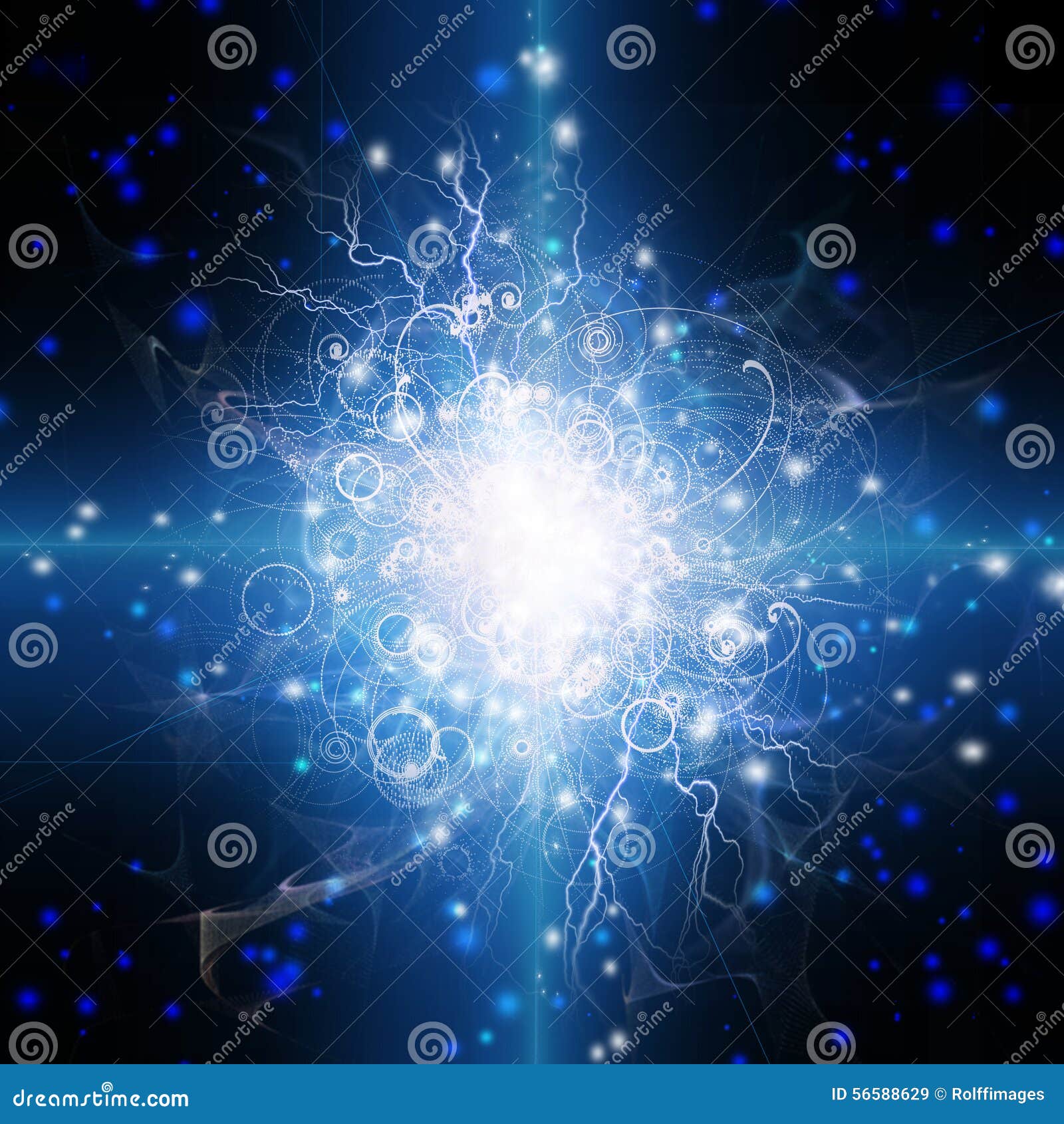Burst stock illustration. Illustration of blue, element - 56588629