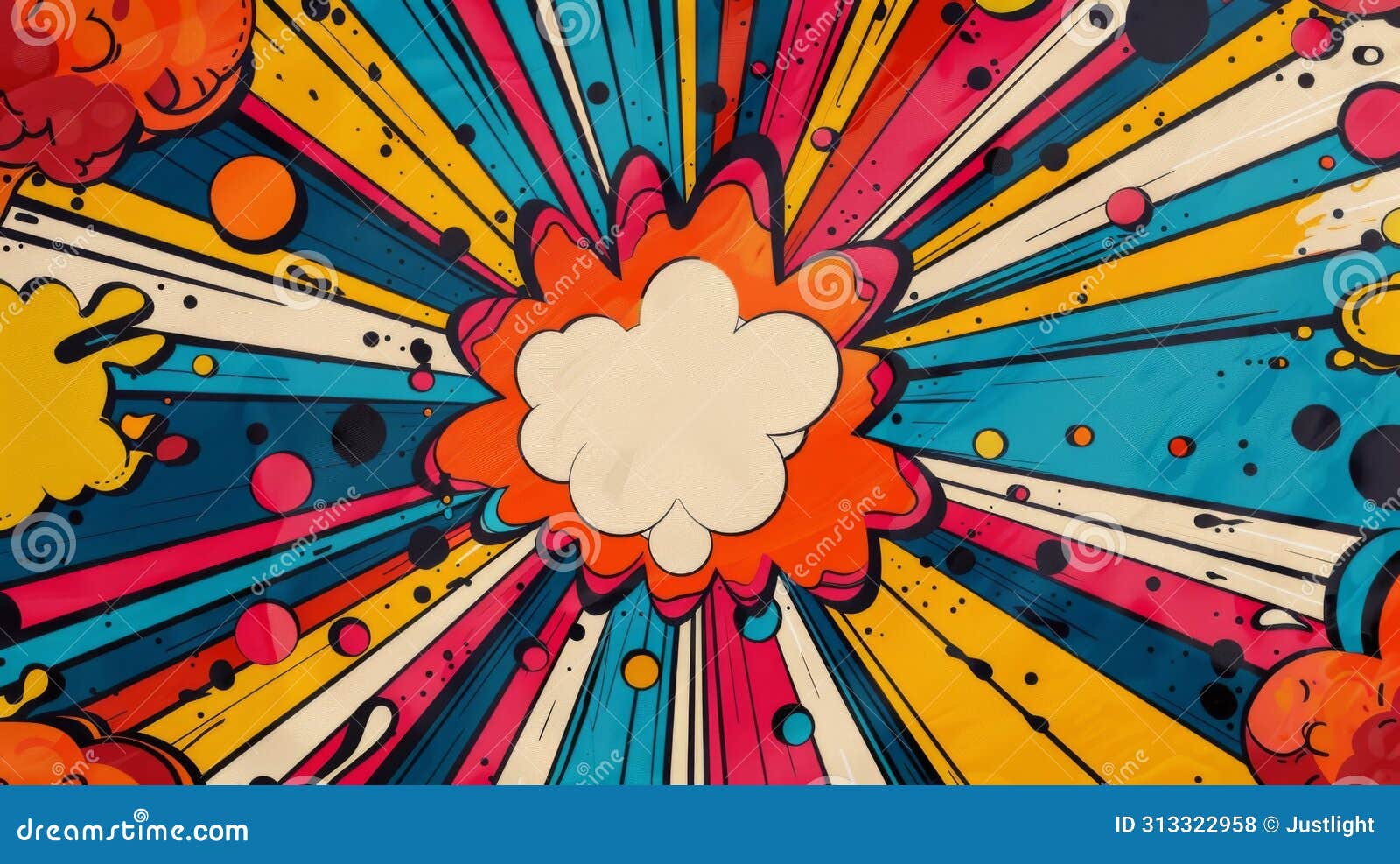 A Burst of Nostalgia in this Retro Pop Art Explosion Backdrop Perfect ...