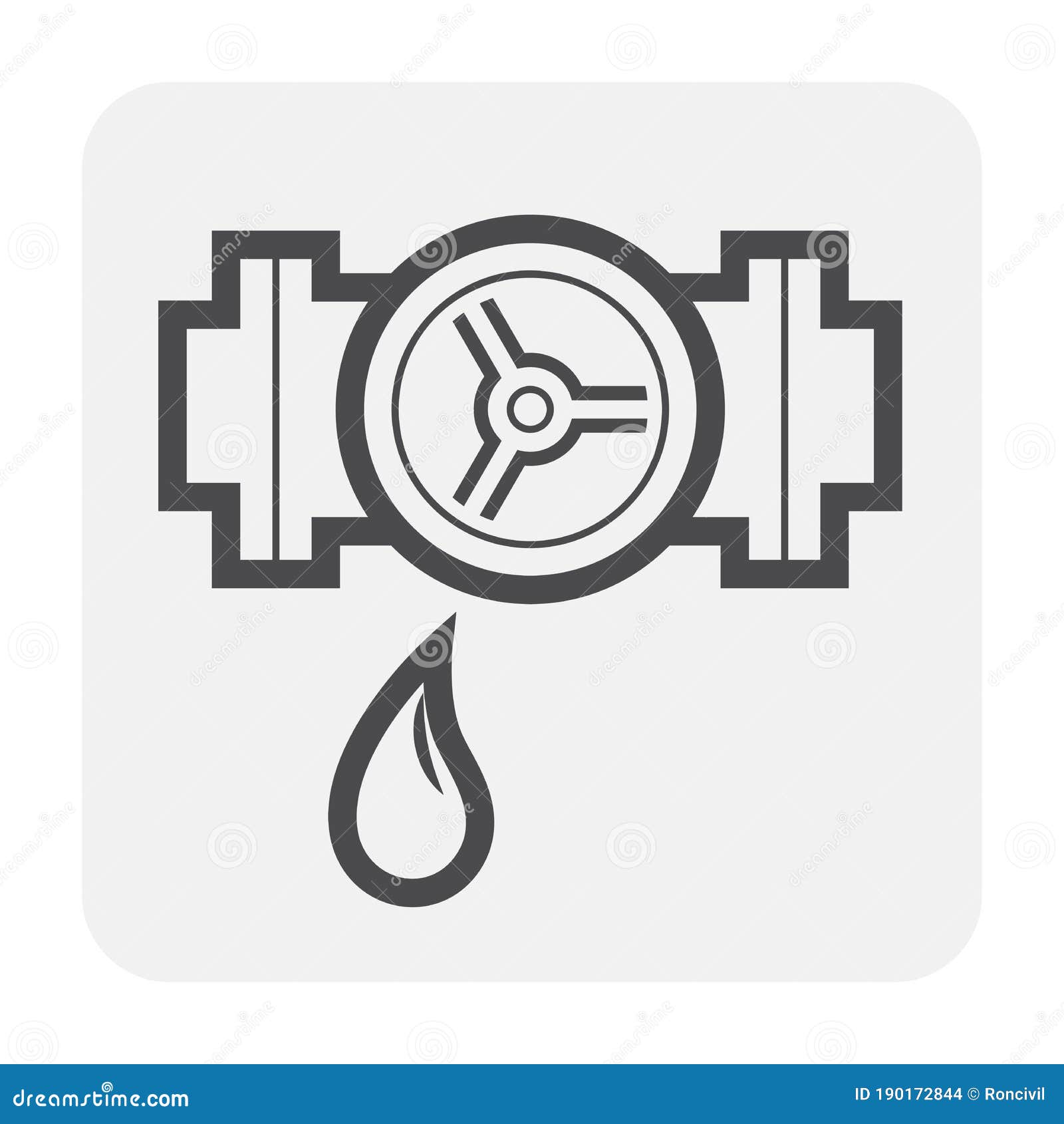 Burst pipe icon stock vector. Illustration of bathroom - 190172844