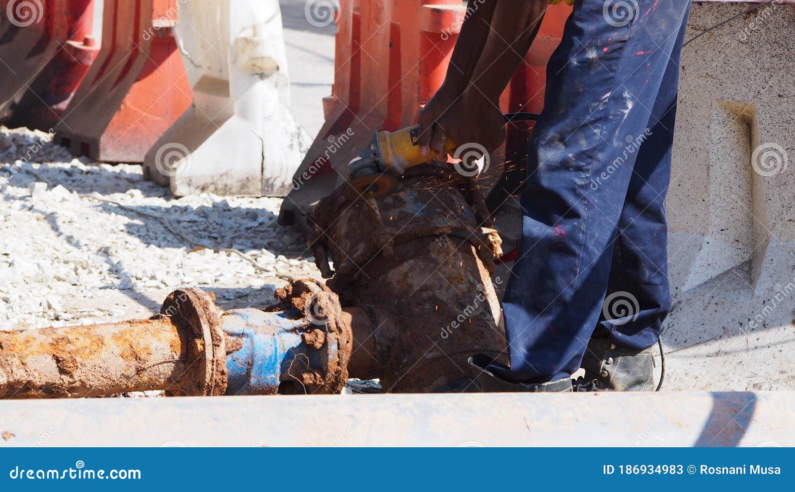 Repaired Burst, Leaking Drain Pipe, Sewer In The Wall. Replaced Old ...