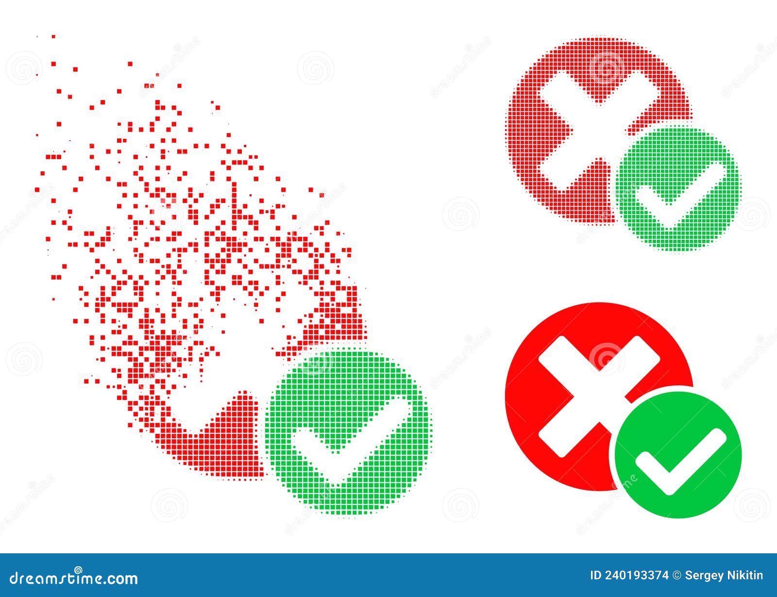 Burst Pixel and Original True Negative Icon Stock Vector - Illustration ...