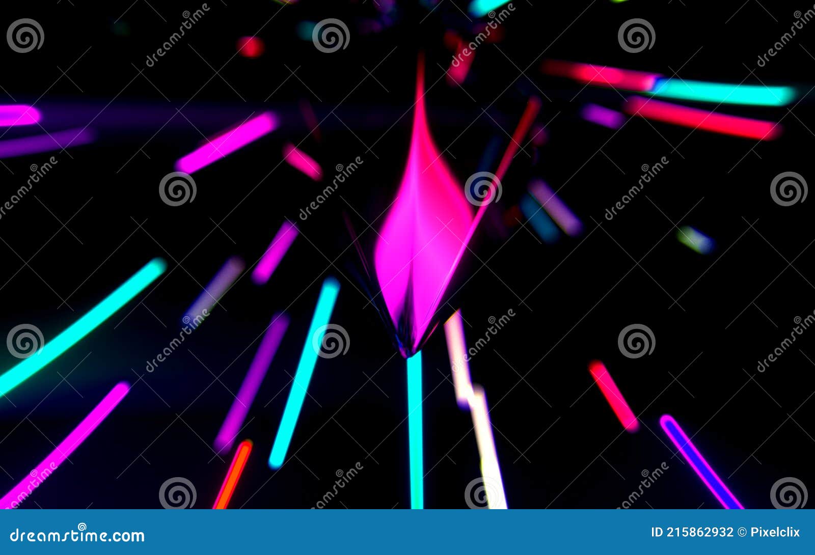 Burst of Solid Neon Bars Zooming. Stock Illustration - Illustration of ...