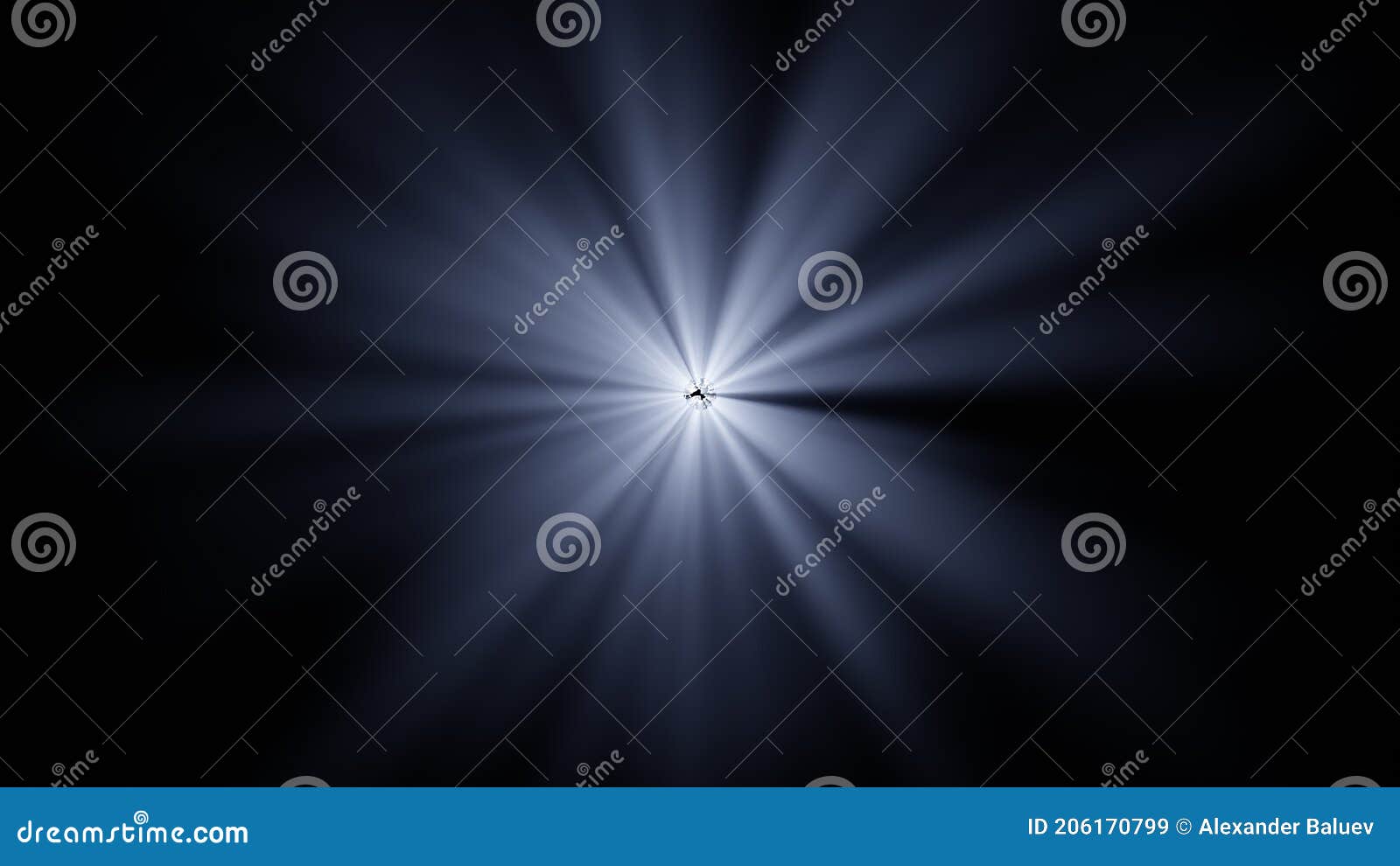 Burst of the Star in Dark Sky. 3d Rendering. 3D Illustration Stock ...