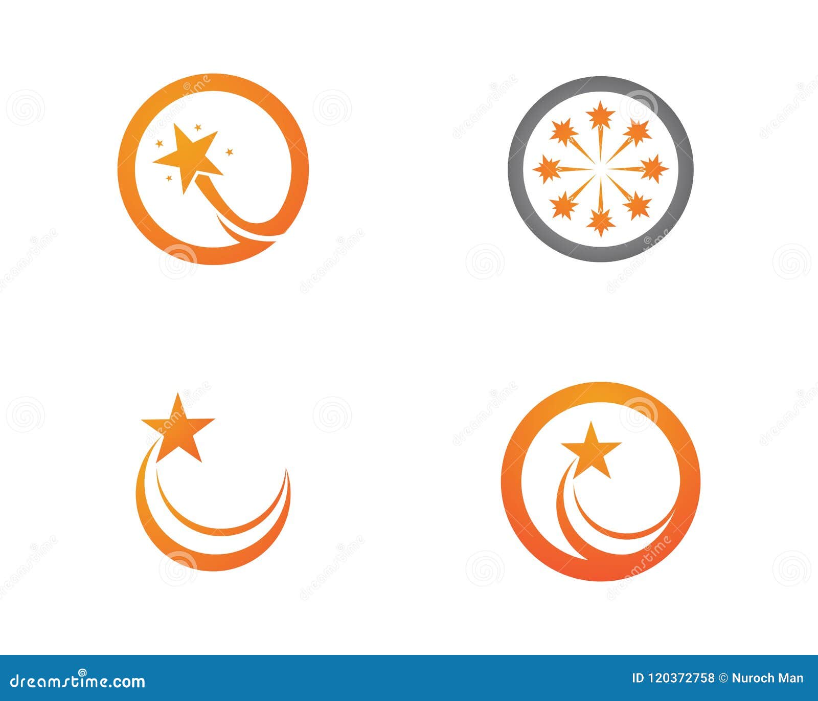 Burst star icon logos stock vector. Illustration of collection - 120372758