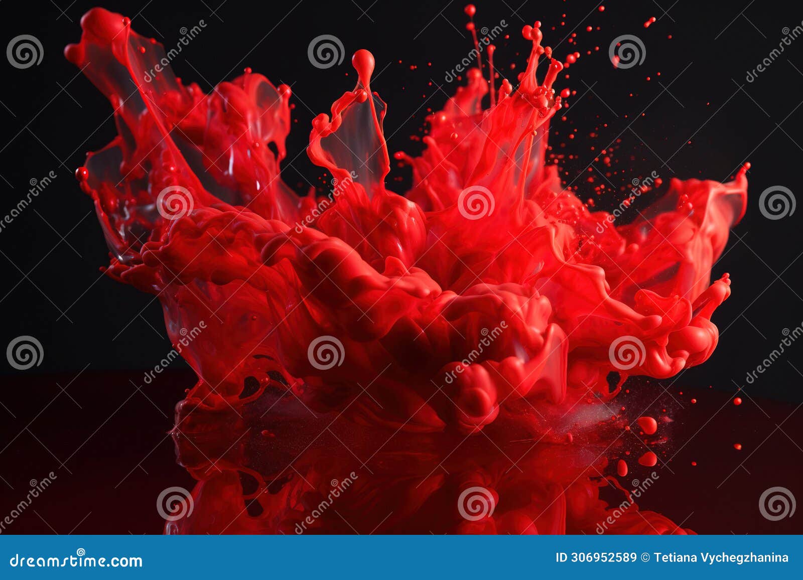 Bursted Crimson Red Paint Splashes Stock Image - Image of modern ...