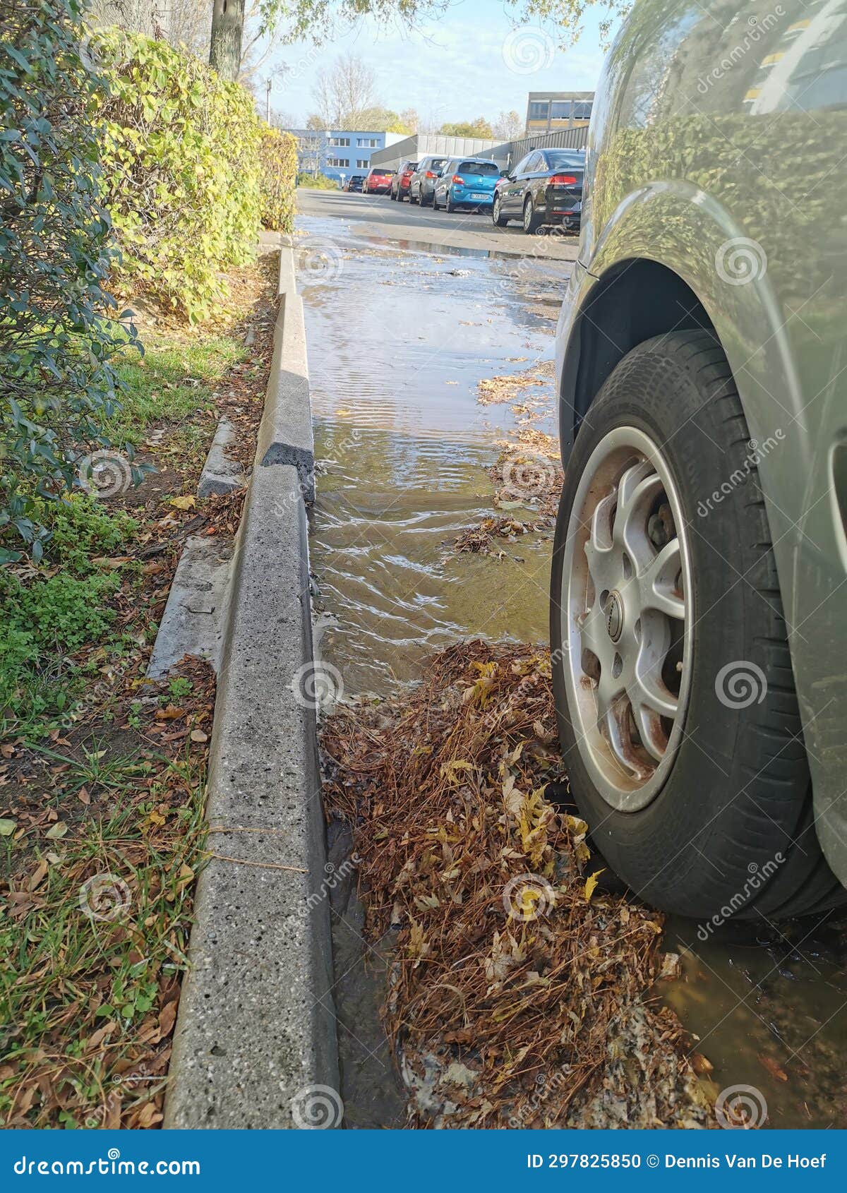 Burst water pipe in Berlin stock photo. Image of broken - 297825850