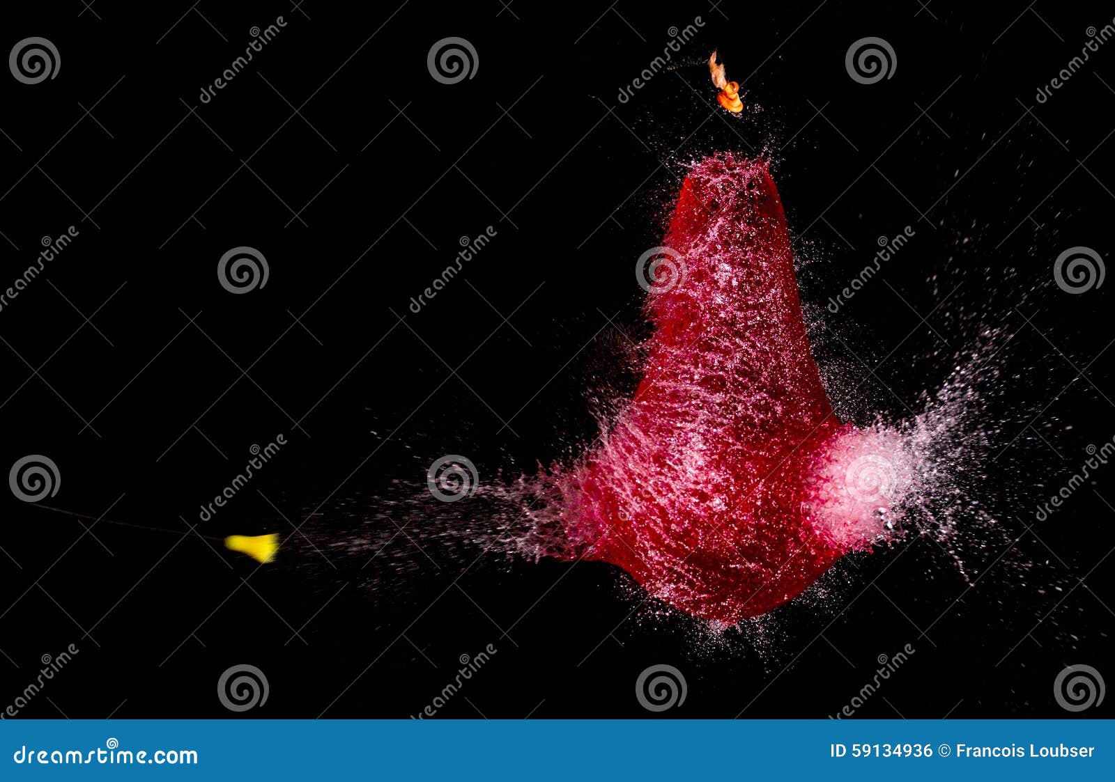 Bursting balloon stock photo. Image of motion, bomb, water - 59134936