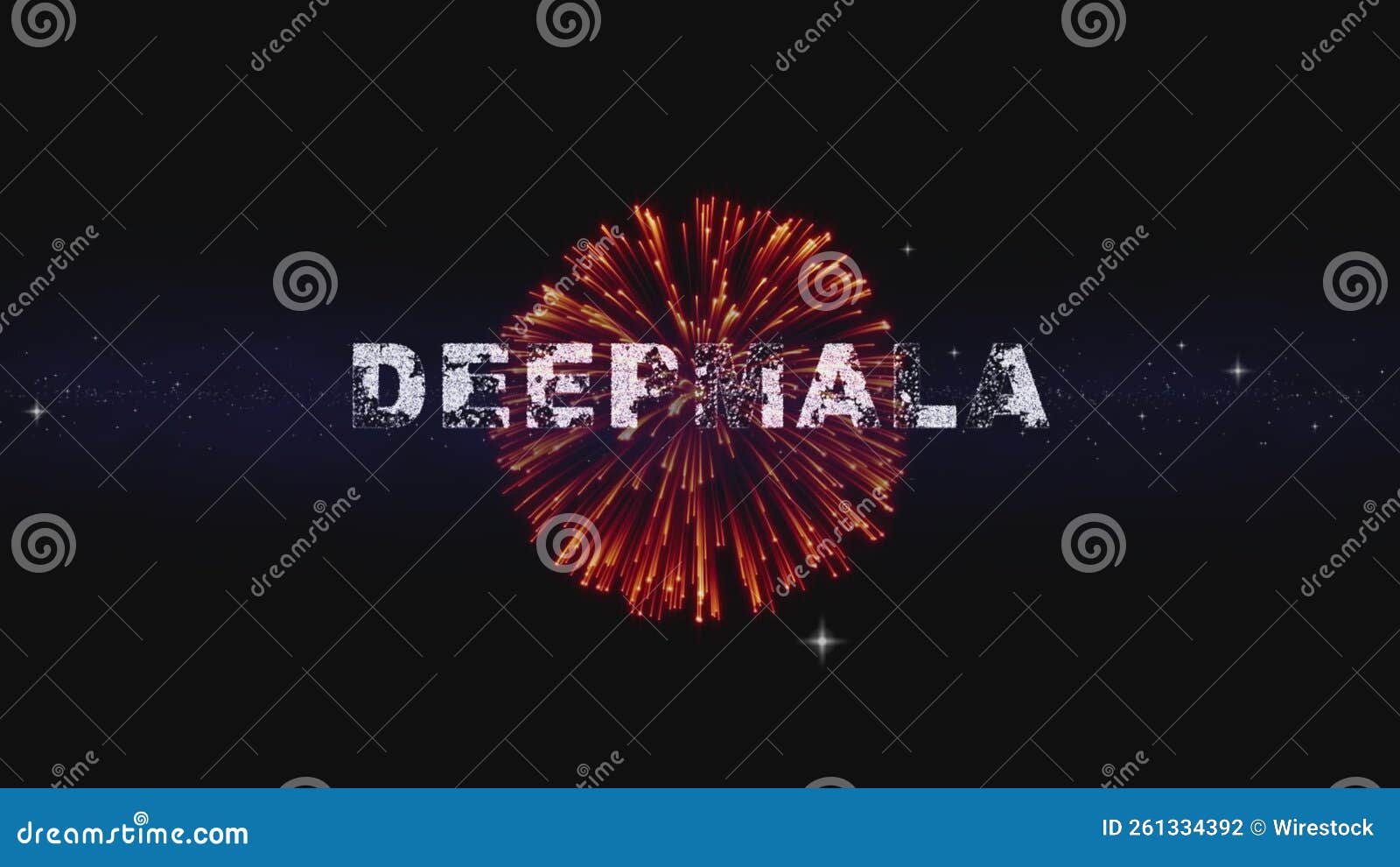 DeepMala Text in 4K, Bursting Crackers, in the Sky at Night ...