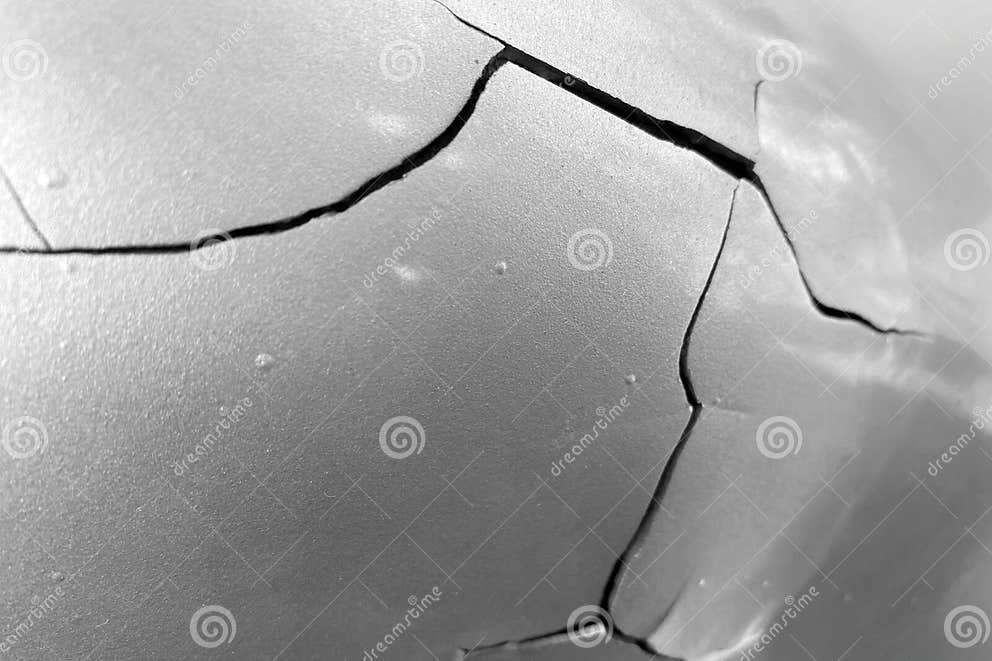 Bursting and Exploding Sheet of Metal. Cracks in Metal Stock Image ...