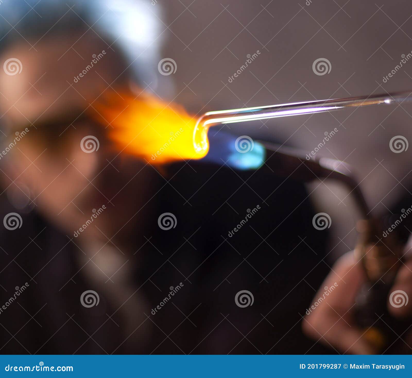 Bursting Fire from a Gas Burner from a Gas Cylinder Stock Image - Image ...