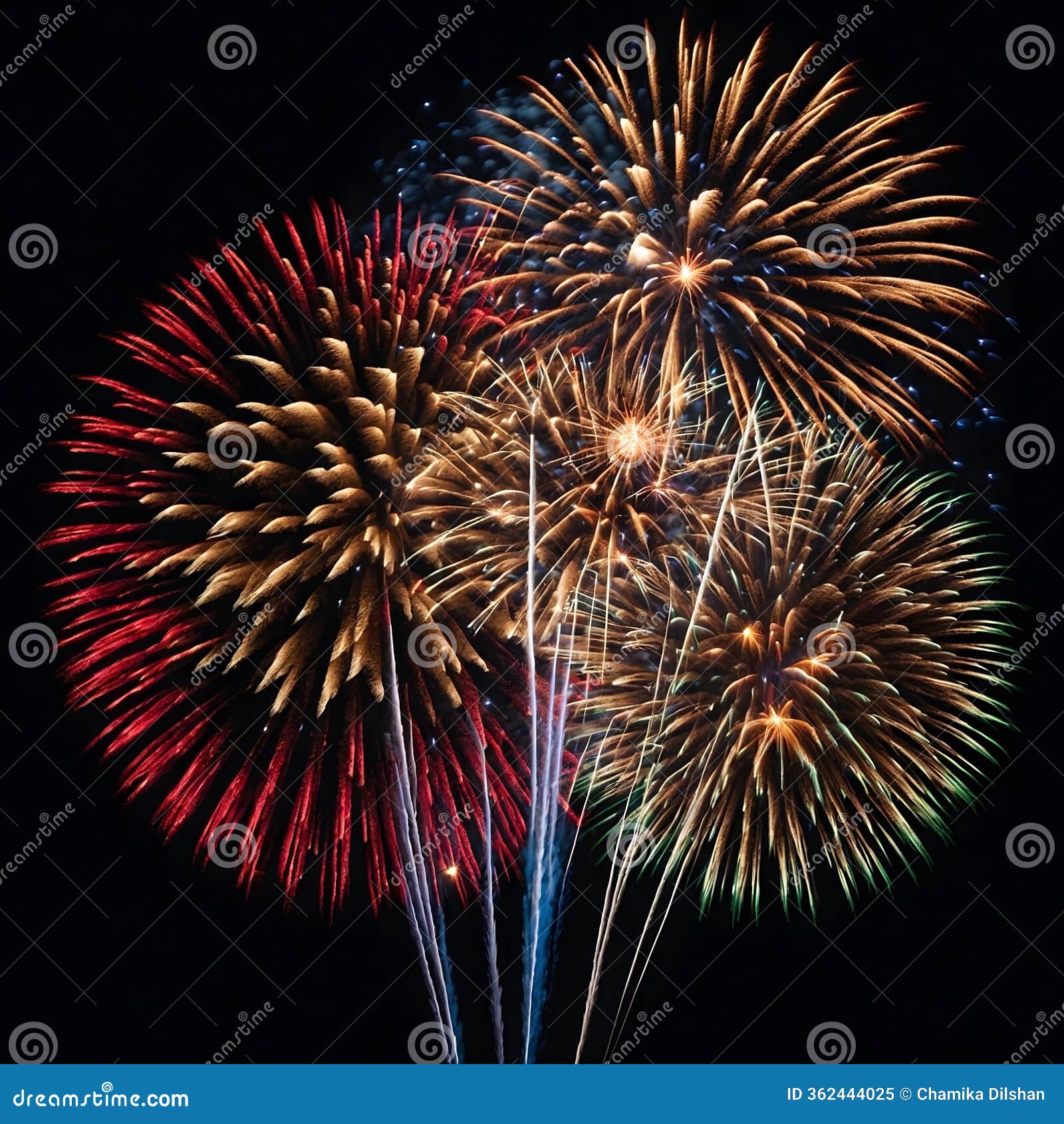 Bursting Fireworks with Star Shapes PNG for Festive and Patriotic ...