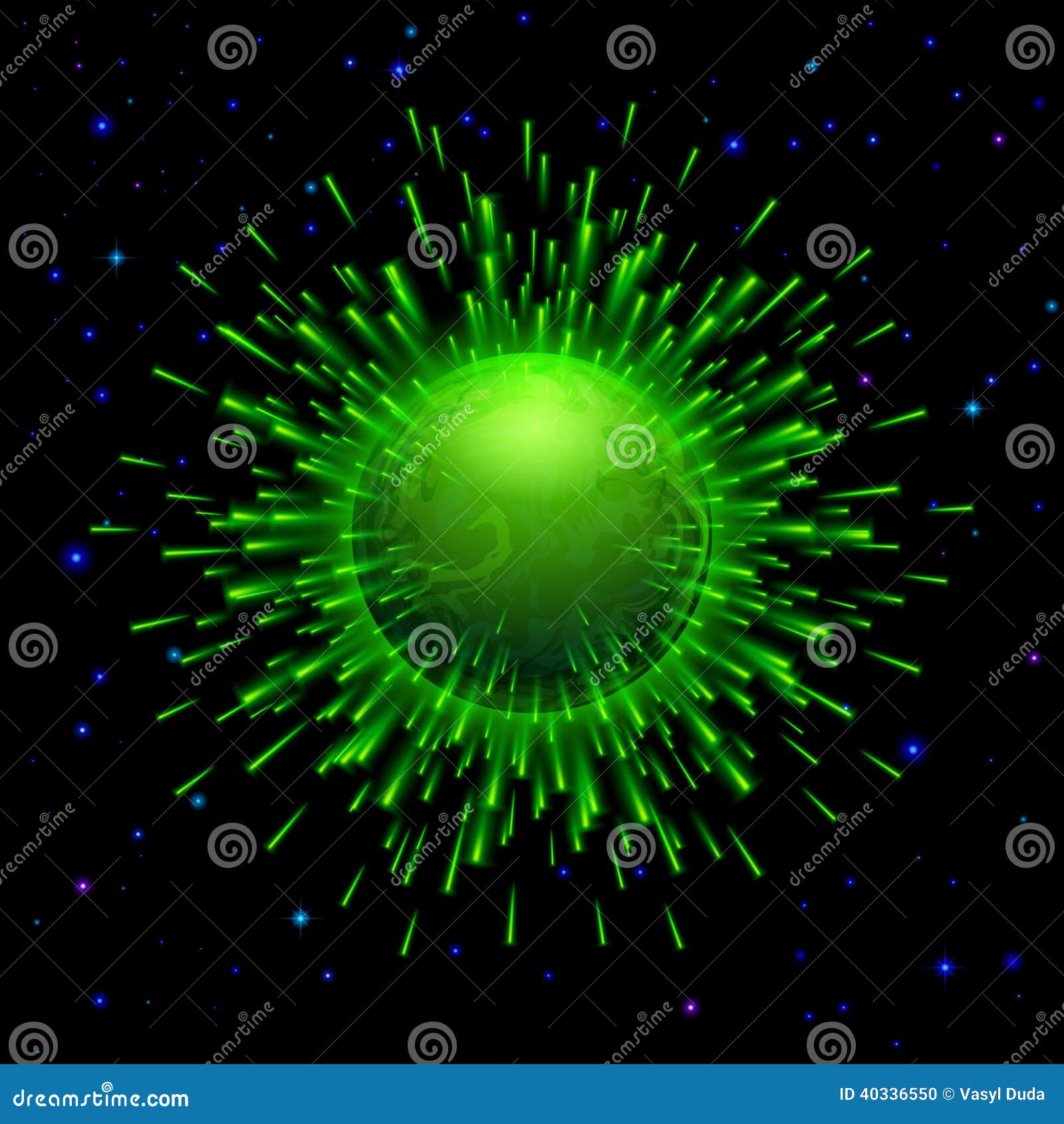 Green Planet Universe Stock Illustrations – 11,455 Green Planet ...