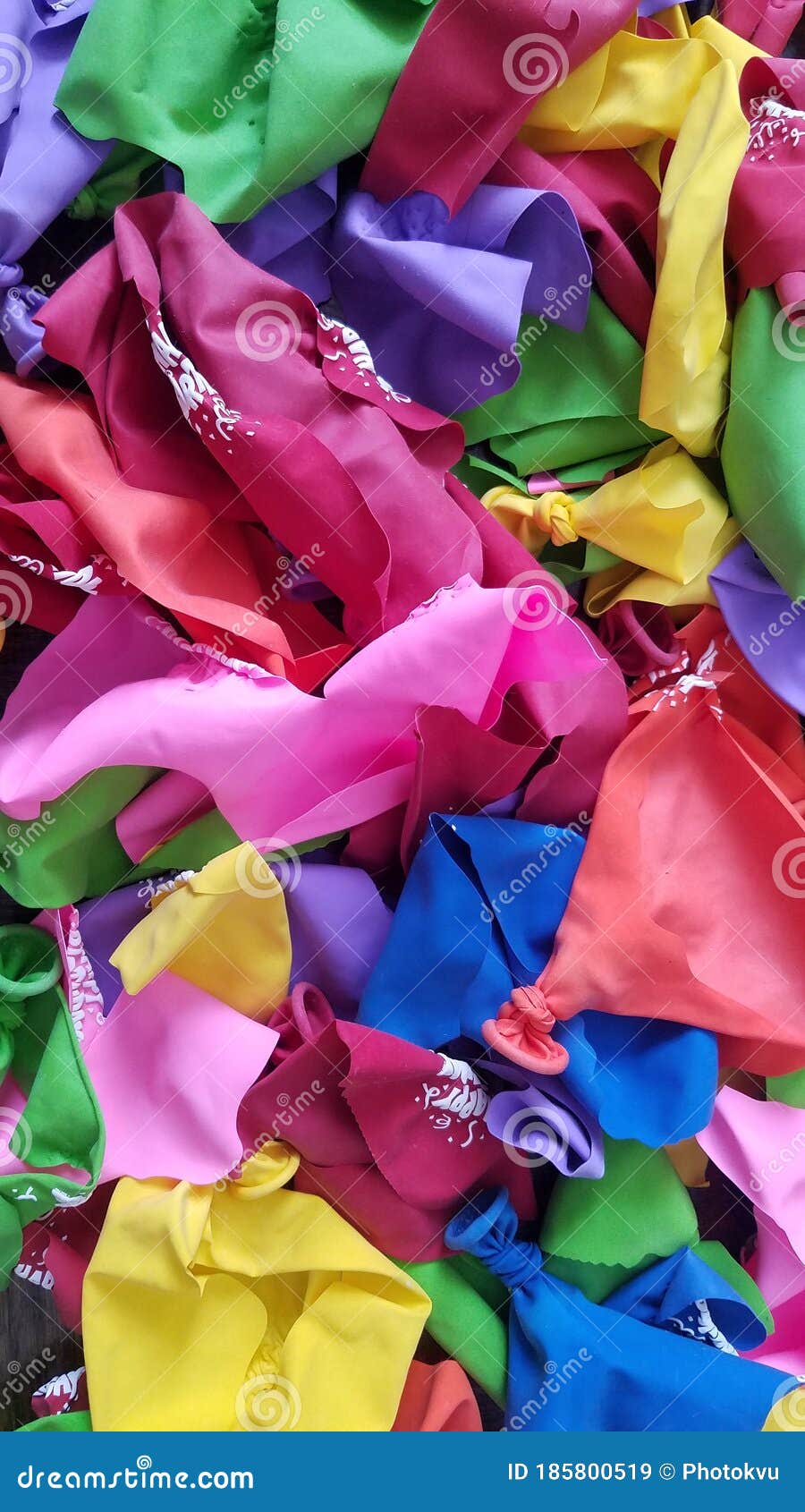 Broken air balloon stock image. Image of happy, birthday - 185800519