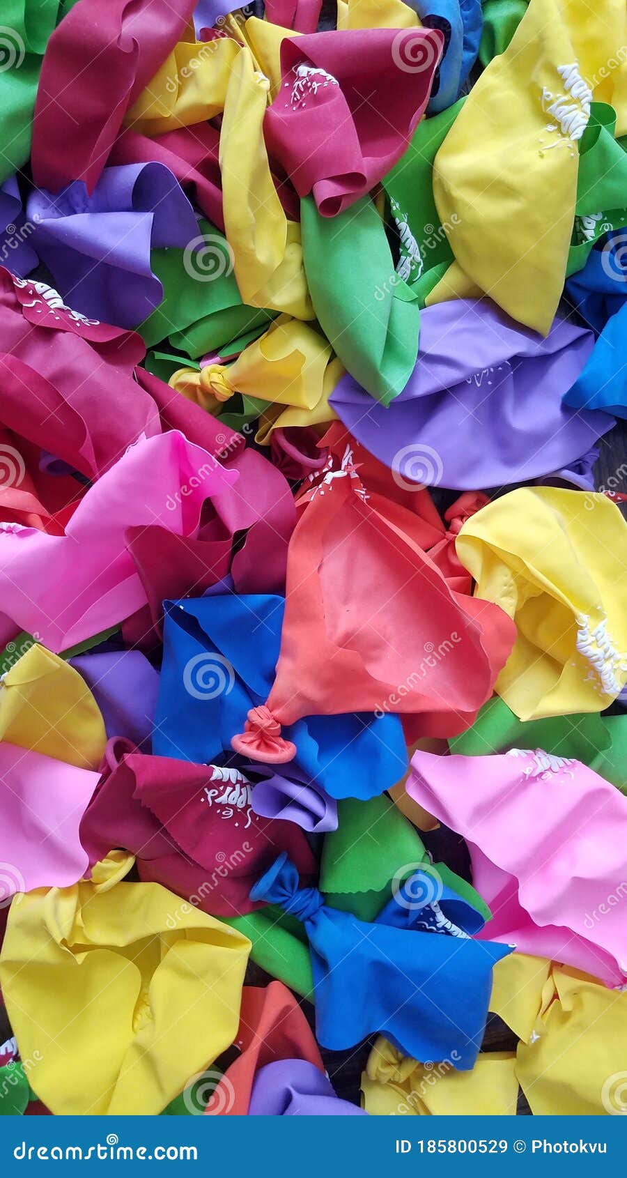 Broken air balloon stock image. Image of bright, decoration - 185800529