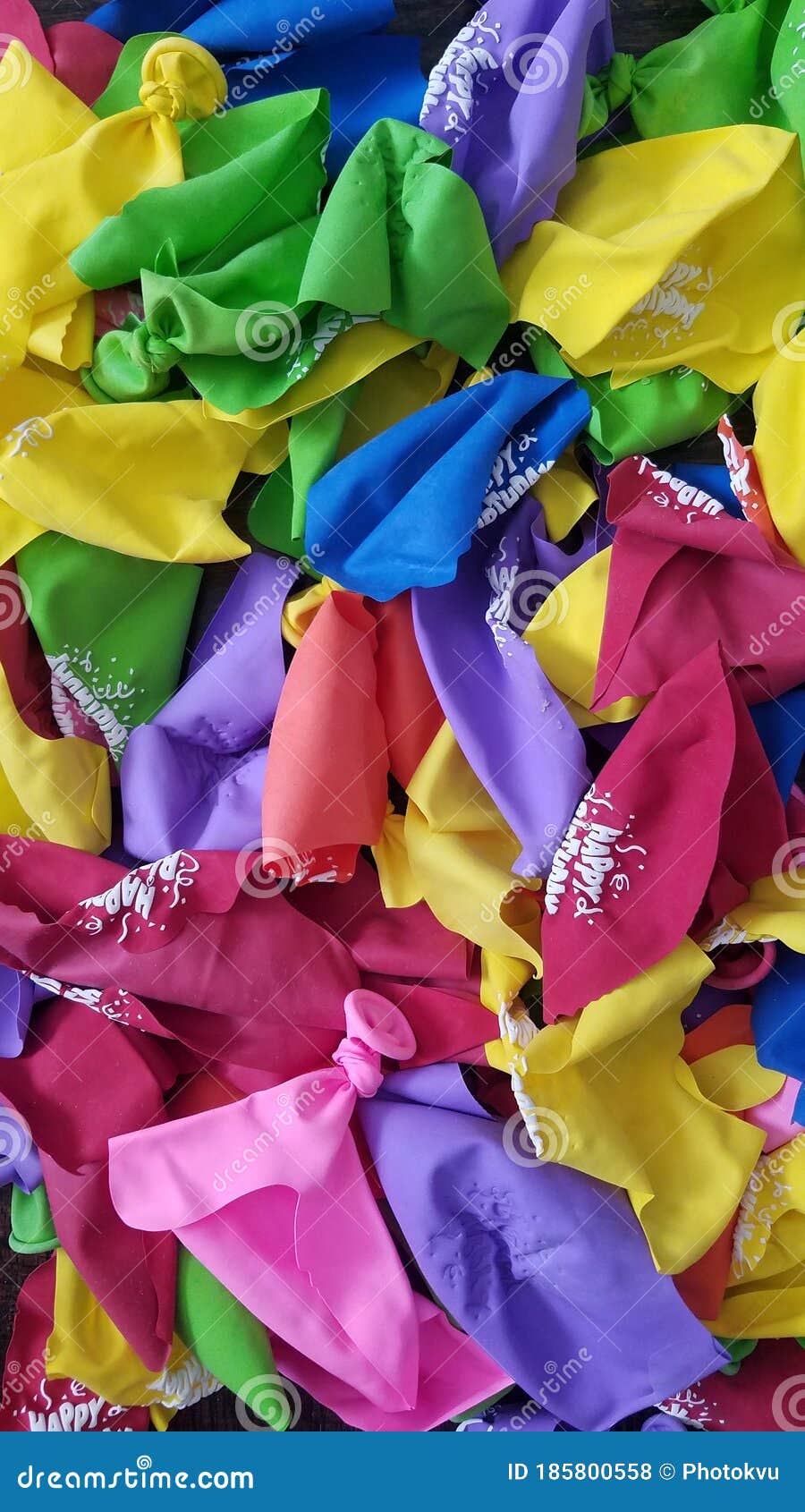 Broken air balloon stock photo. Image of bursting, design - 185800558