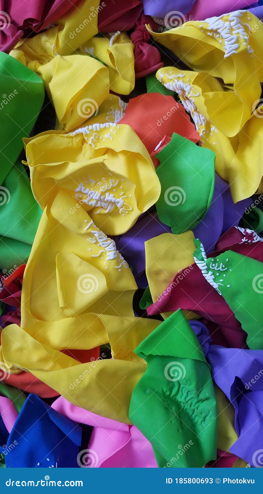 Broken air balloon stock image. Image of broken, deflated - 185800693