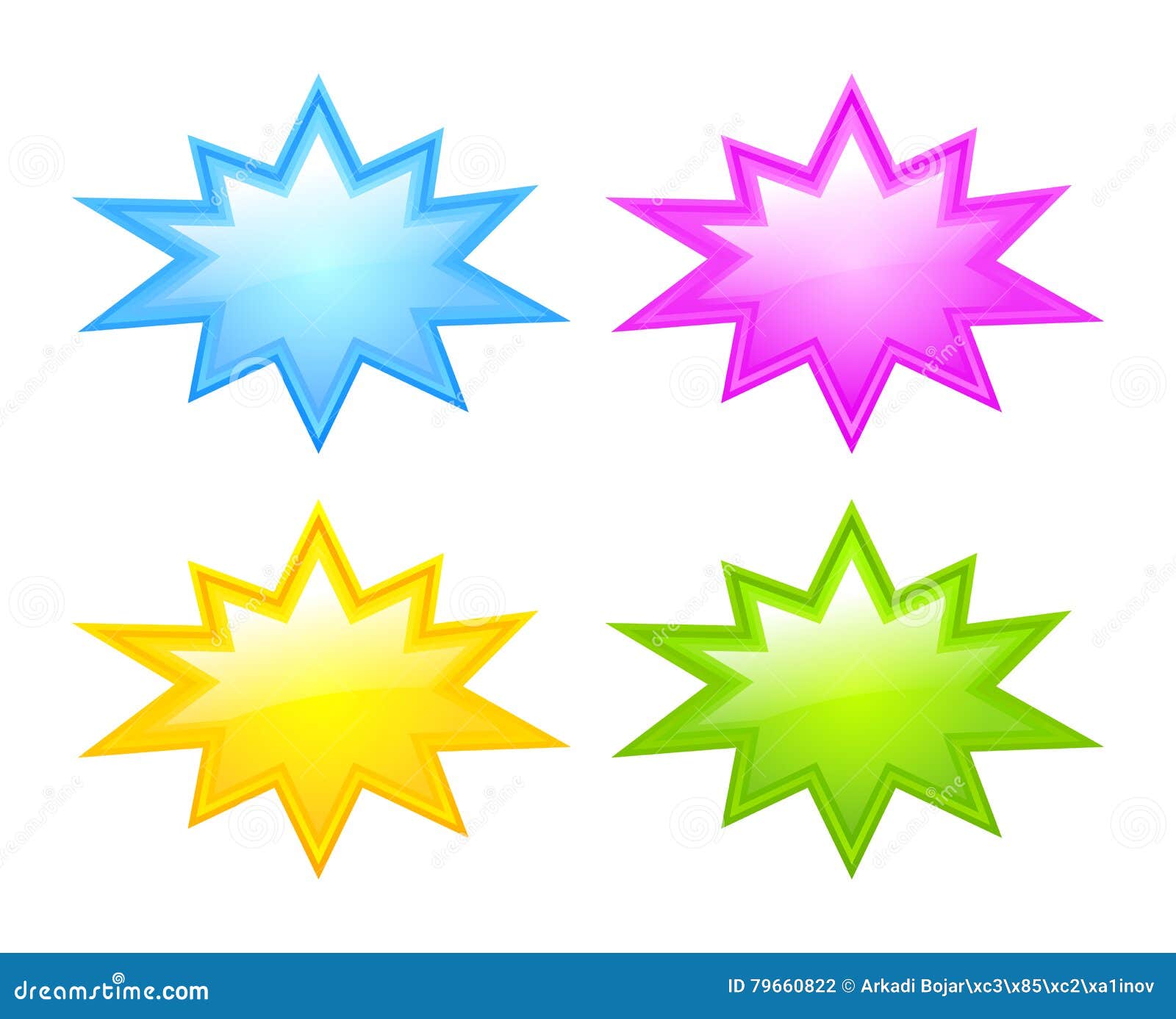 Bursting star icon stock vector. Illustration of bursting - 79660822