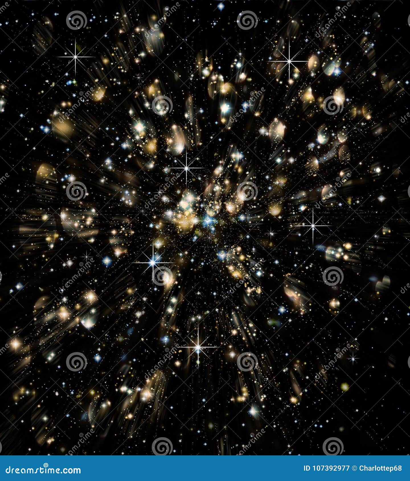 Bursting stars stock illustration. Illustration of bursting - 107392977