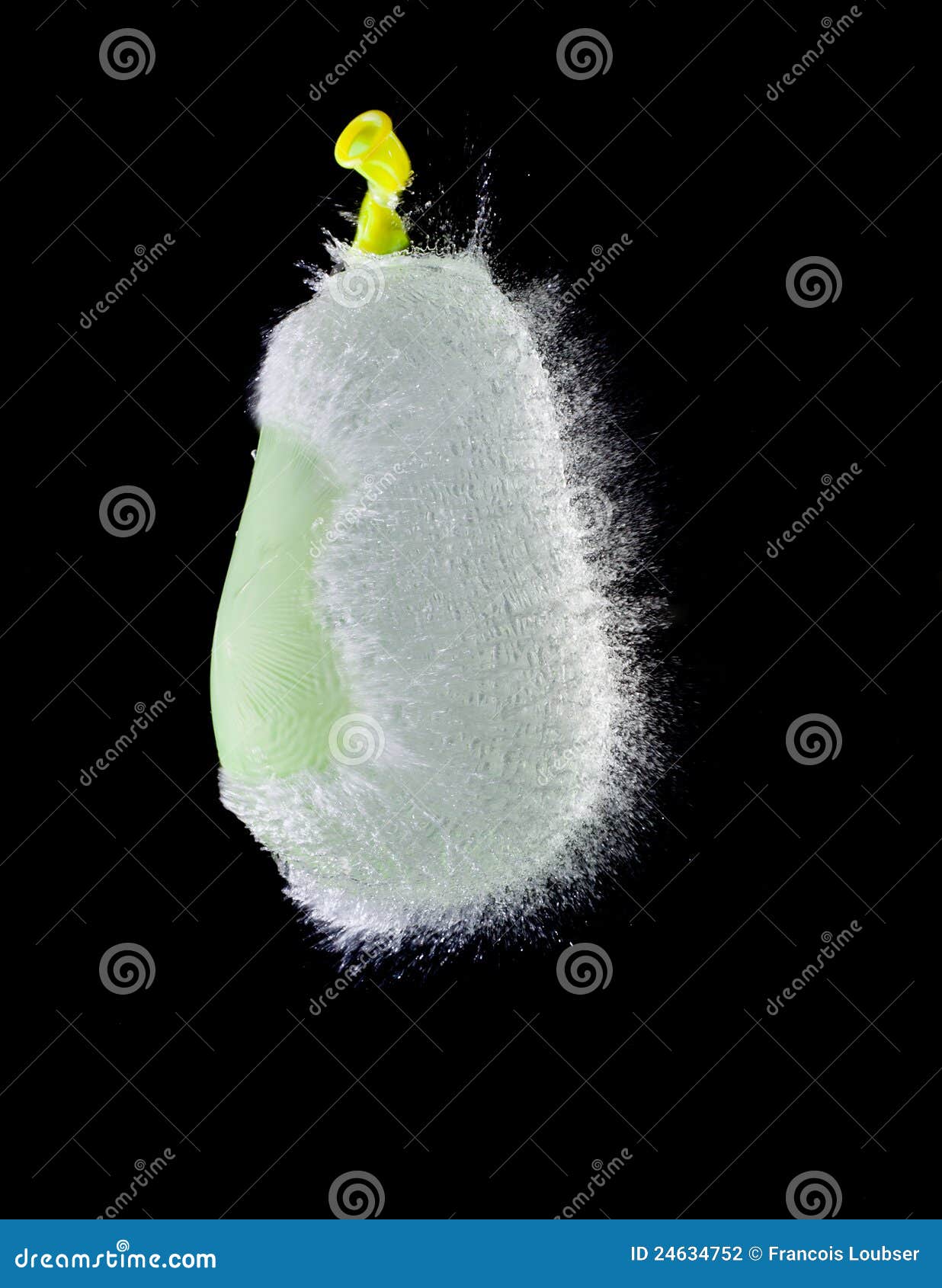 Bursting water balloon stock photo. Image of moment, shape - 24634752