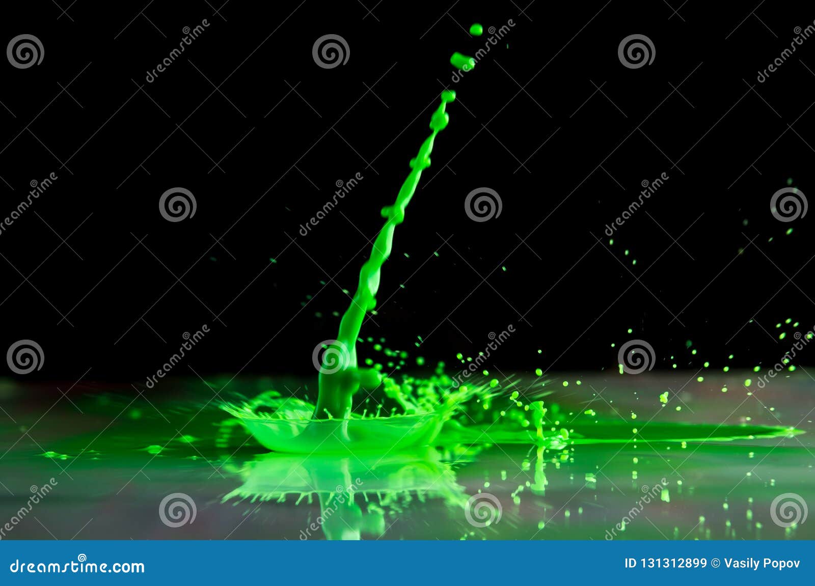 Bursts and Splashes from Falling Paints of Different Colors Stock Image ...