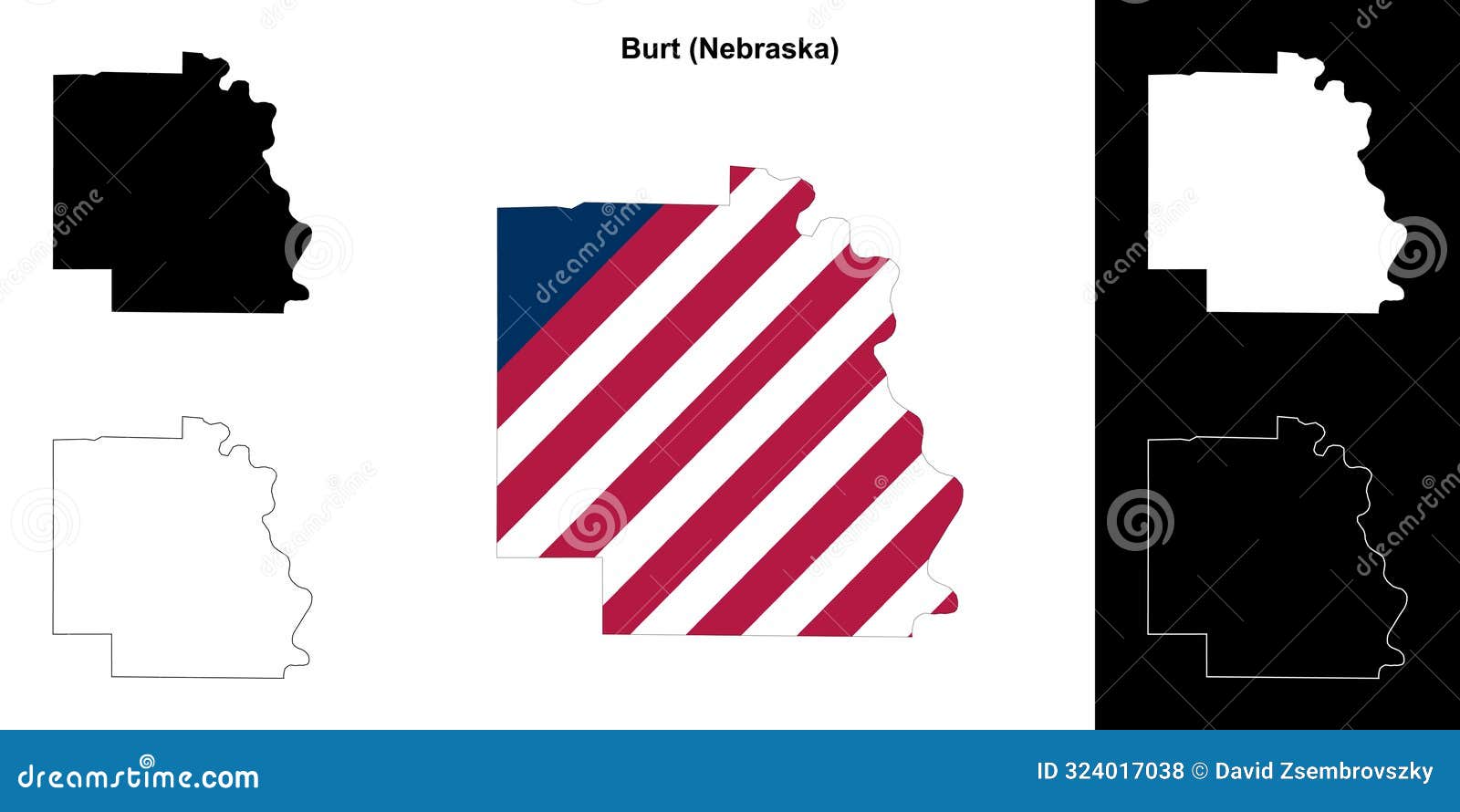 Burt outline map stock illustration. Illustration of isolated - 324017038