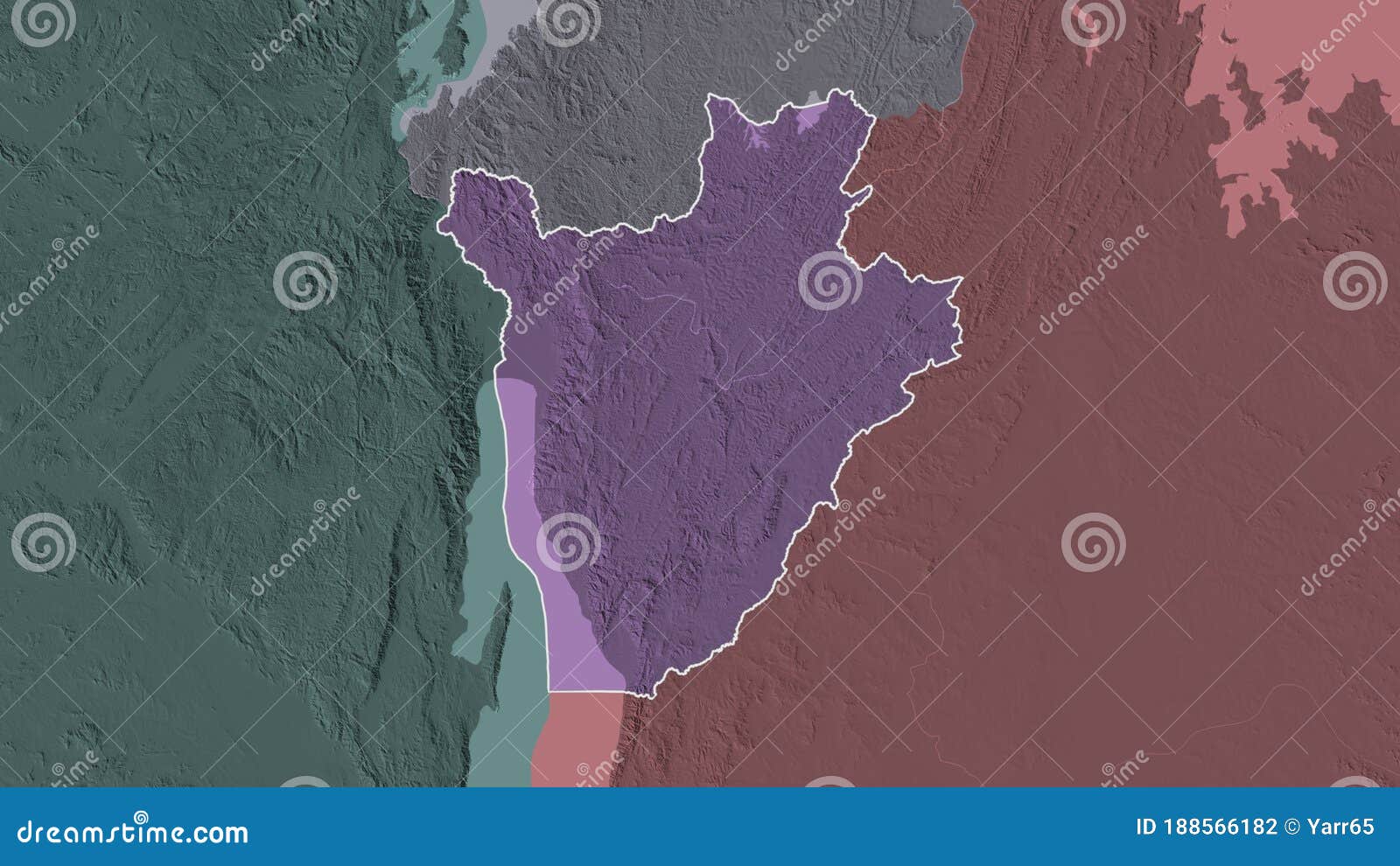 Burundi - Overview. Administrative Stock Illustration - Illustration of ...