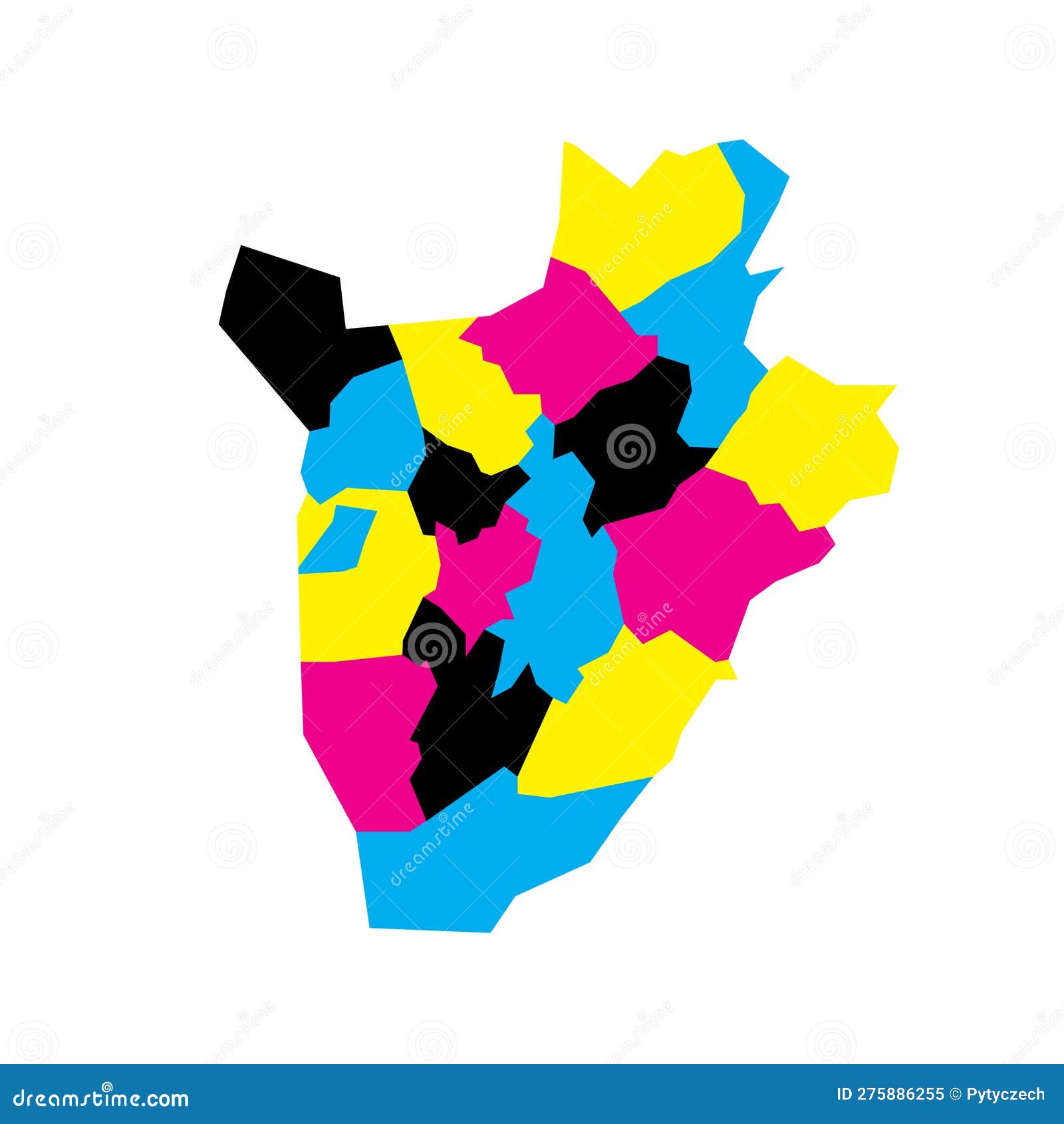 Burundi Political Map of Administrative Divisions Stock Illustration ... Burundi Political Map of Administrative Divisions Stock Illustration ...