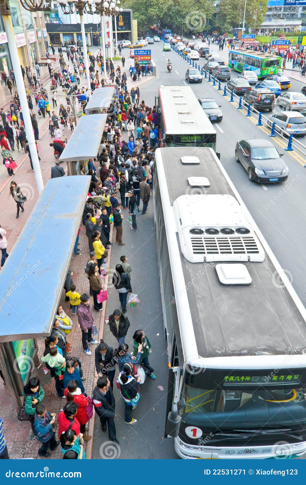 Bus editorial photo. Image of crowded, waiting, transport - 22531271