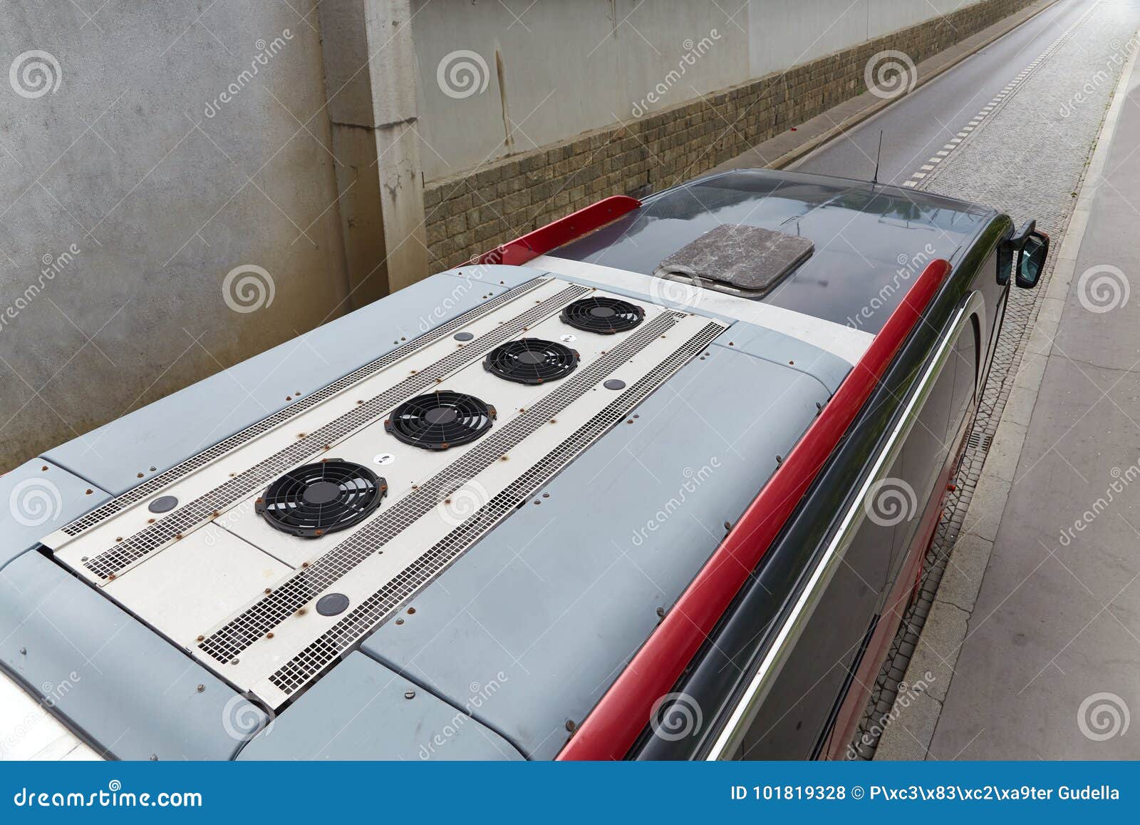 Bus Air-conditioning System Stock Photo - Image of unit, passenger ...