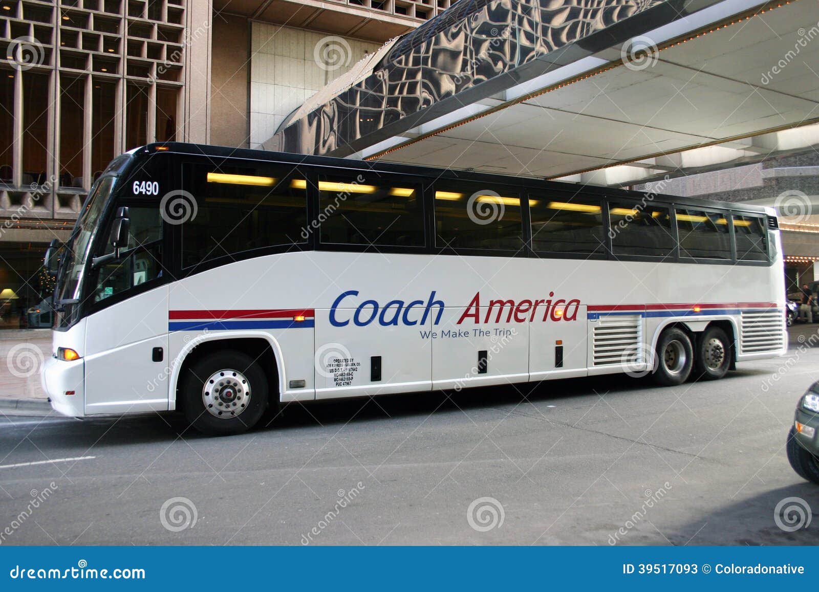 Bus America Charter Bus redactionele stock foto. Image of motor - 39517093