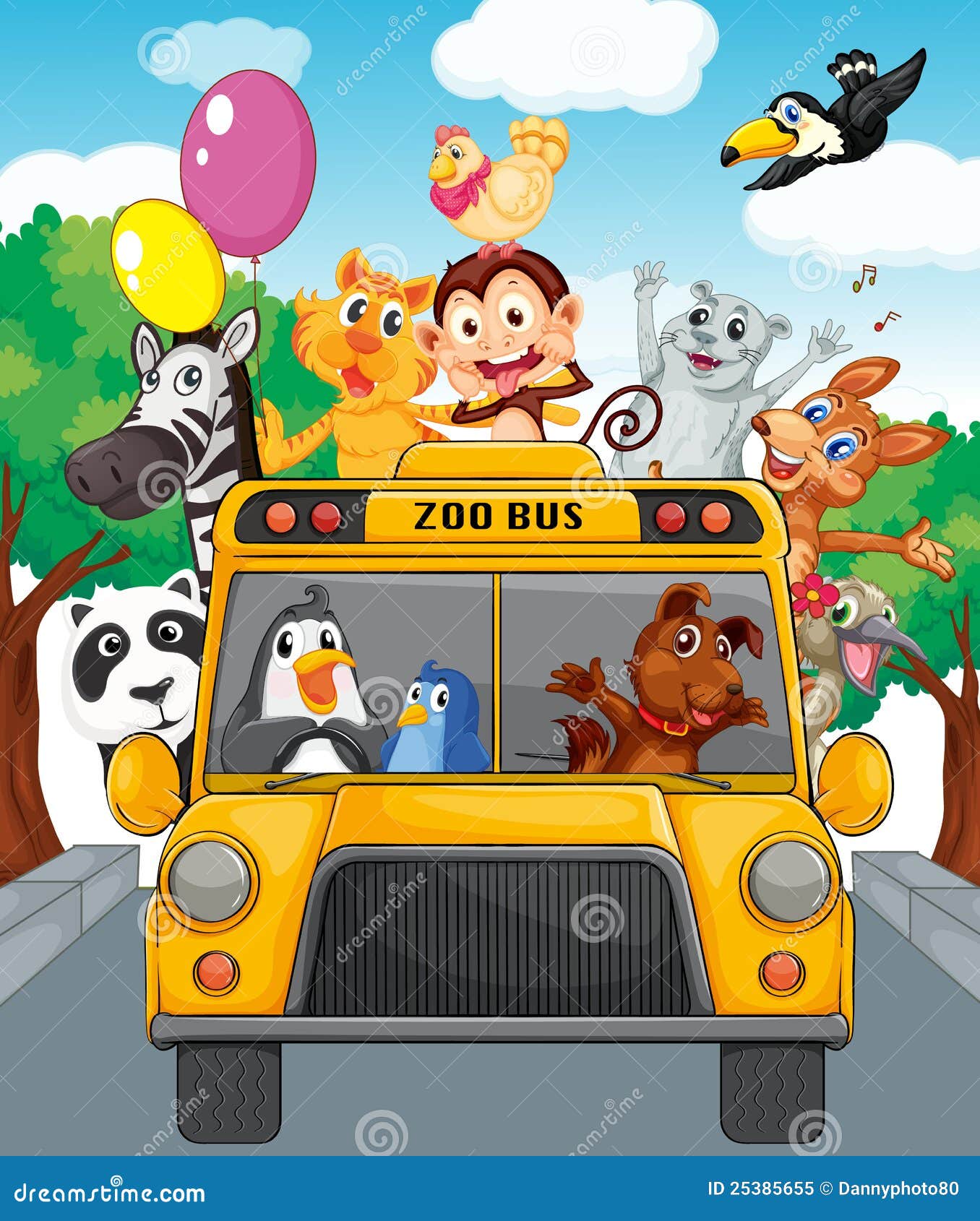 Bus Animals Stock Illustrations – 565 Bus Animals Stock Illustrations ...