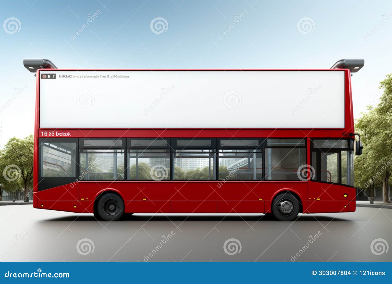 Bus Announcement System on White Background Stock Illustration ...