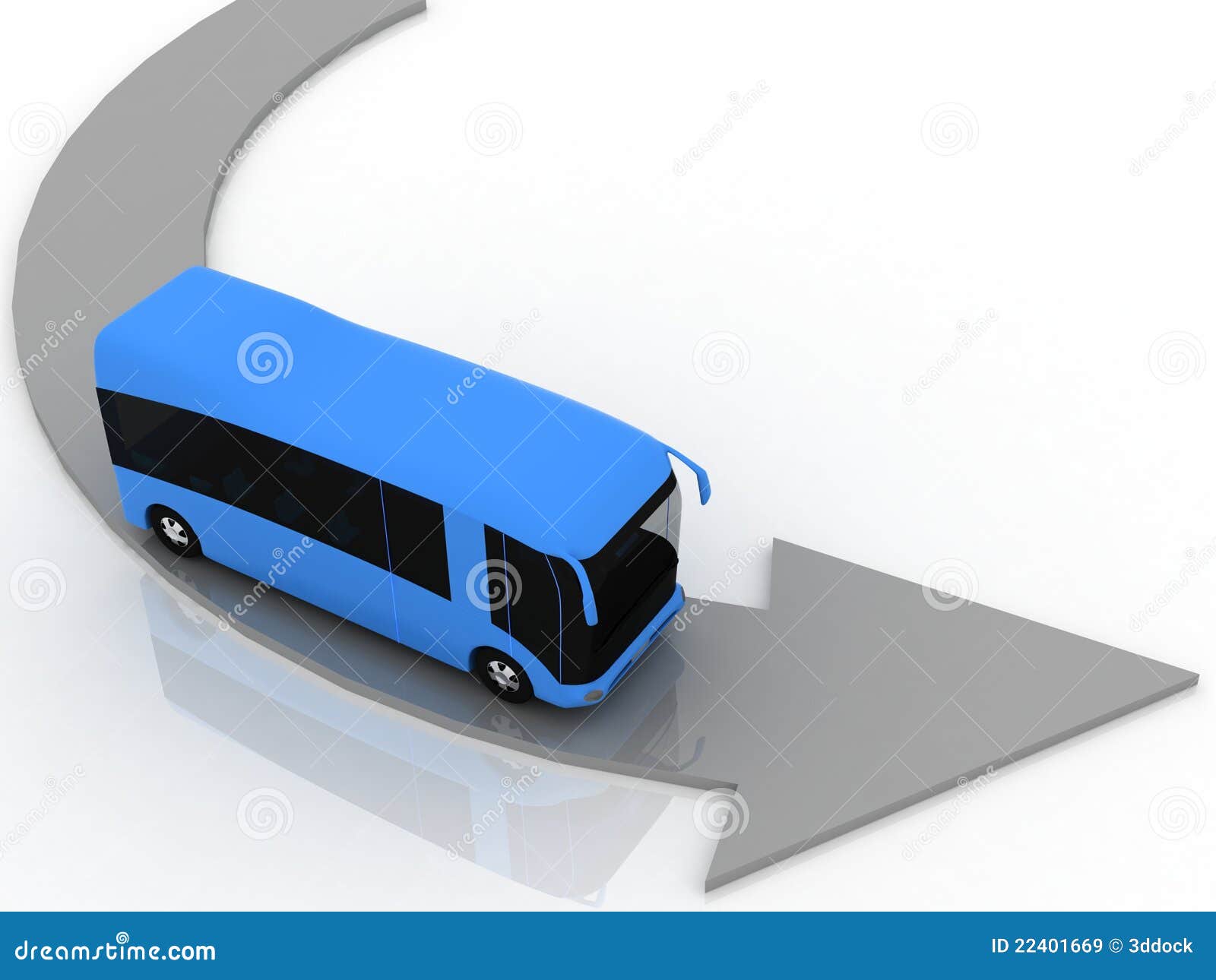 Bus on arrow stock illustration. Illustration of speed - 22401669