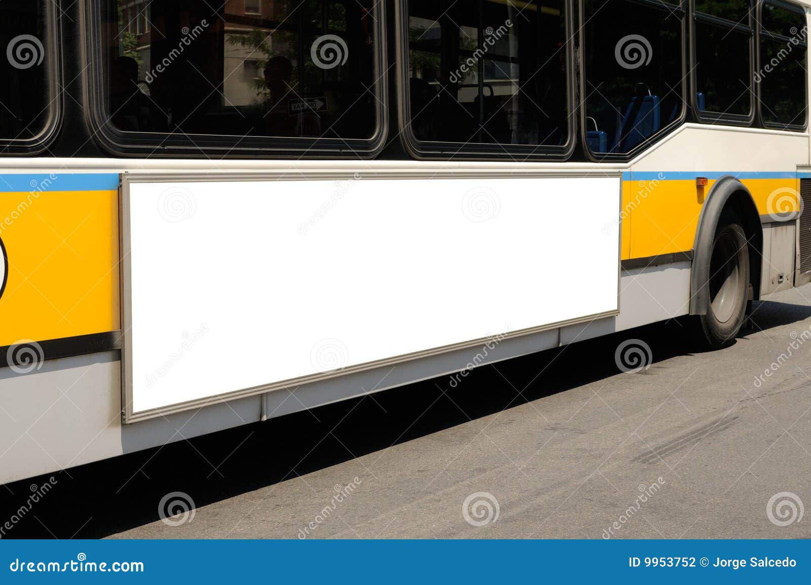 Bus Billboard stock photo. Image of sign, outside, panel - 9953752