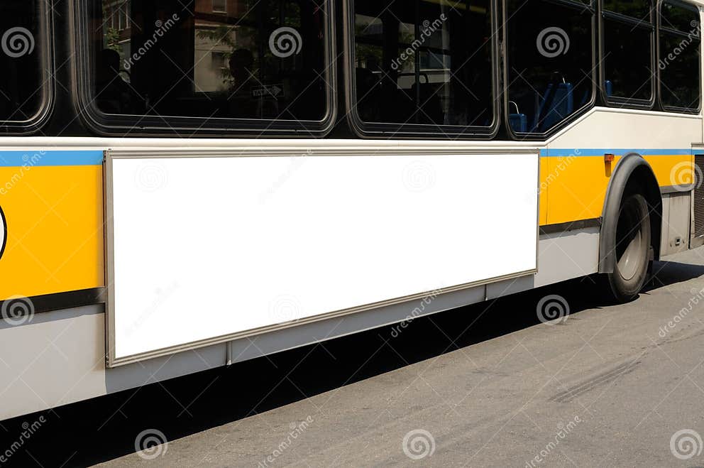 Bus Billboard stock photo. Image of sign, outside, panel - 9953752