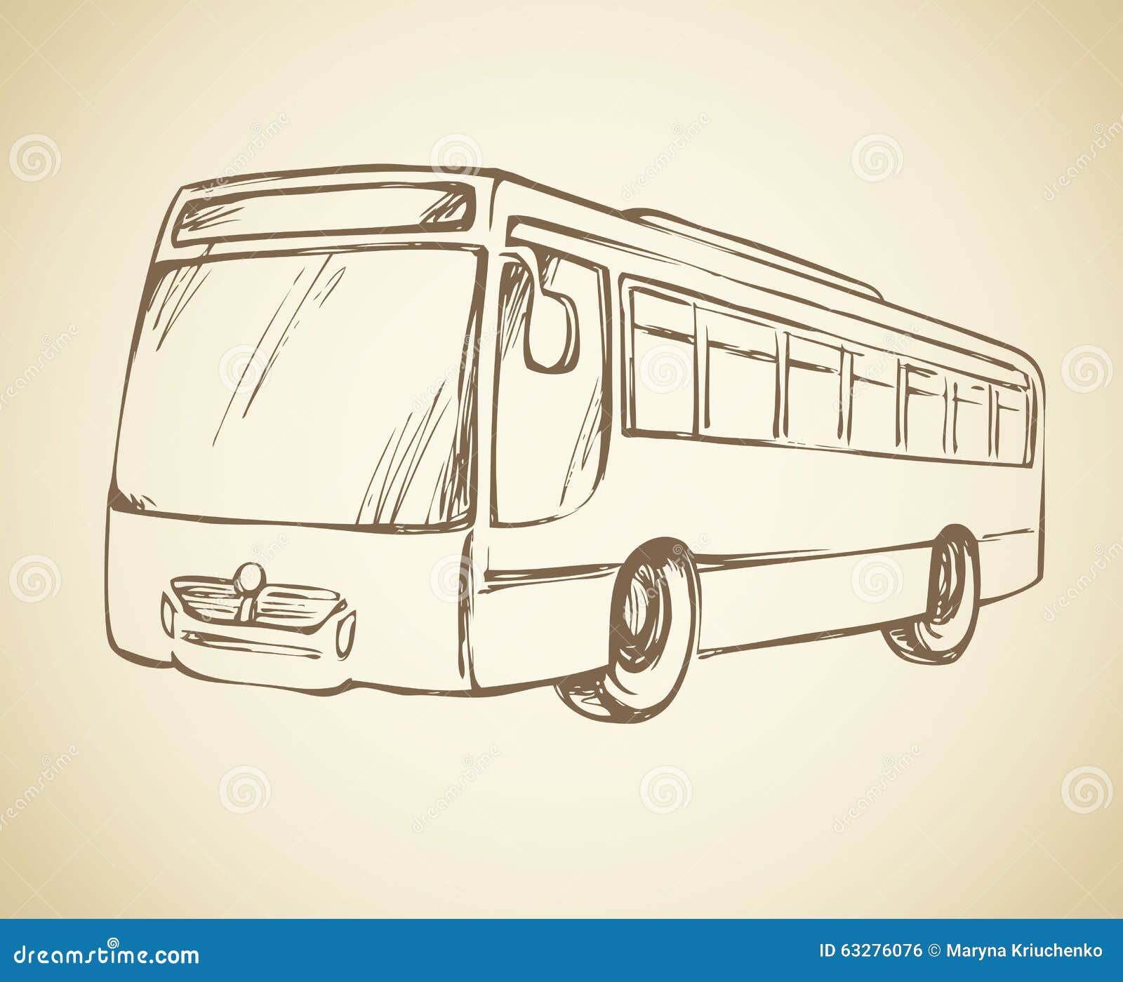 Bus Blumenhintergrund Mit Gras Vektor Abbildung - Illustration von ...