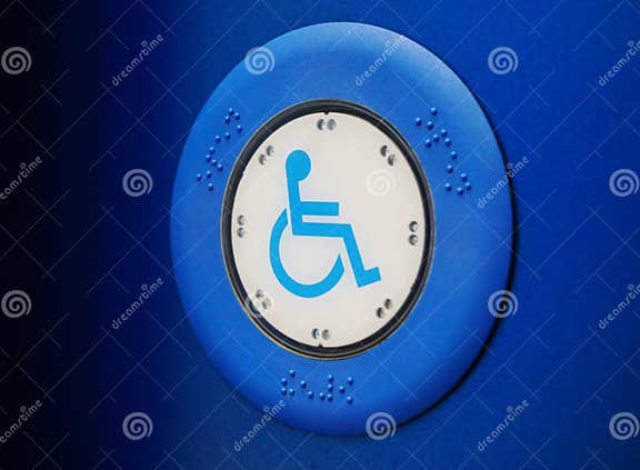 Bus button with wheelchair stock image. Image of transportation - 85637033