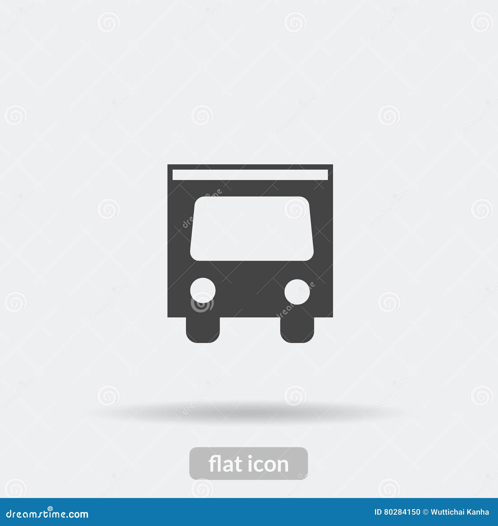 Bus Car Icon, Vector is Type EPS10 Stock Vector - Illustration of road ...