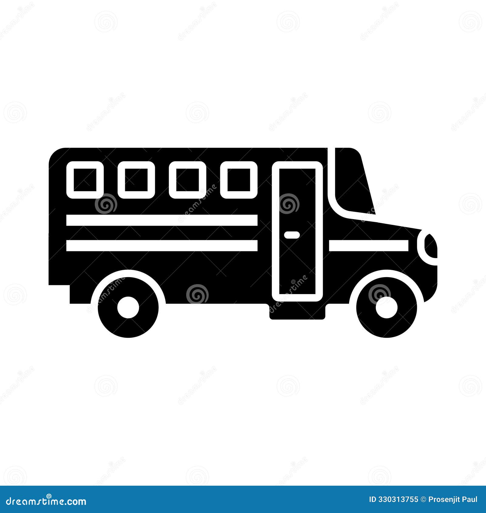 Bus, Car, School Bus, Truck, School Bus Icon Stock Illustration ...