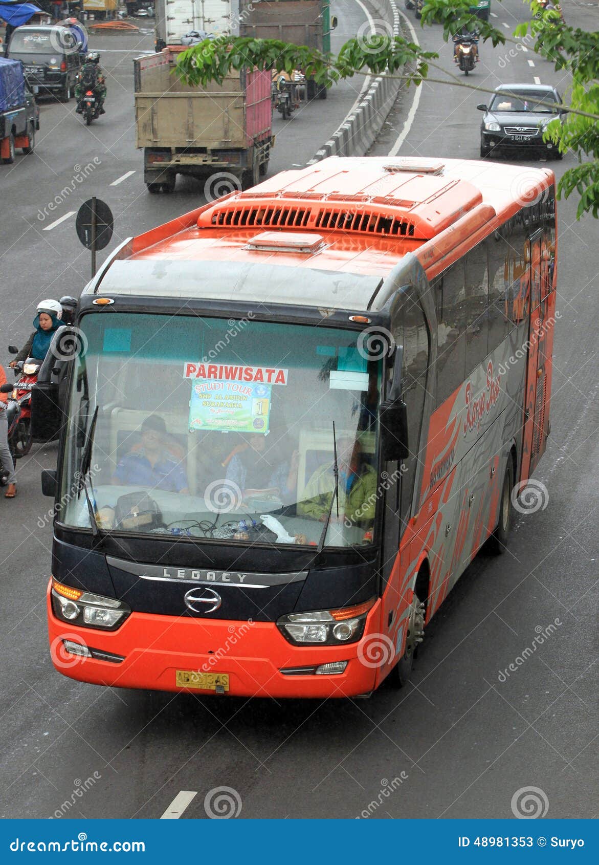 Bus editorial stock photo. Image of java, transport, carrying - 48981353
