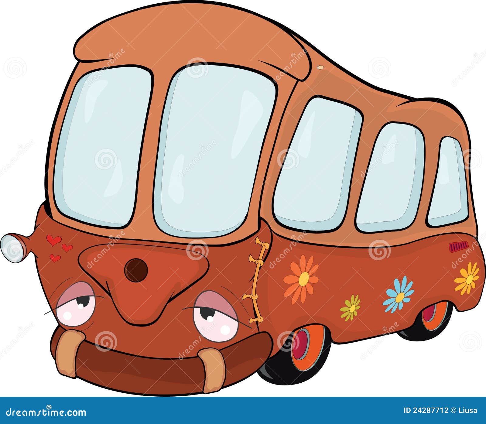 The Bus. Cartoon Stock Photography - Image: 24287712