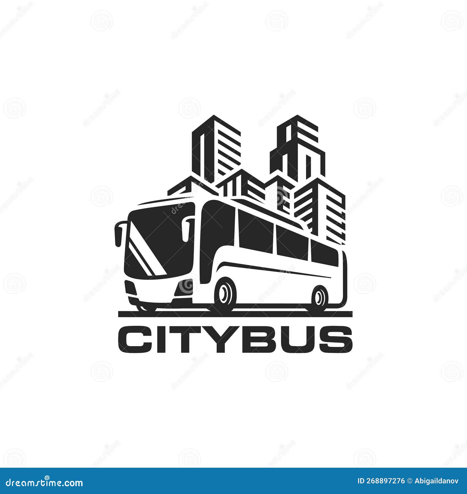 City bus logo stock illustration. Illustration of road - 268897276