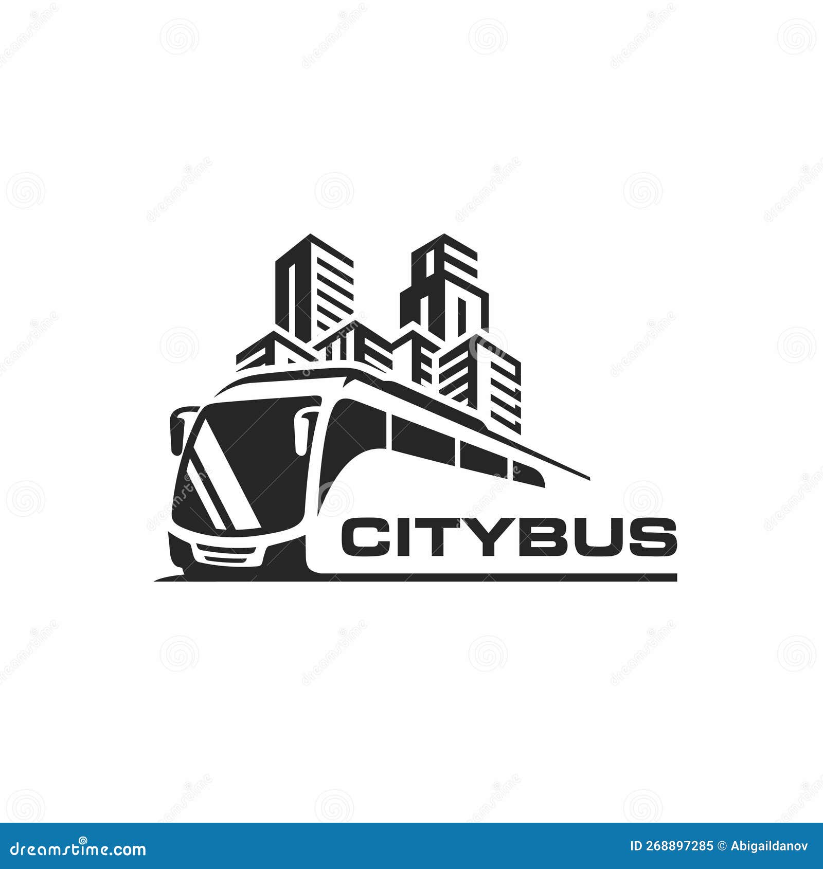 City bus logo stock vector. Illustration of arrival - 268897285