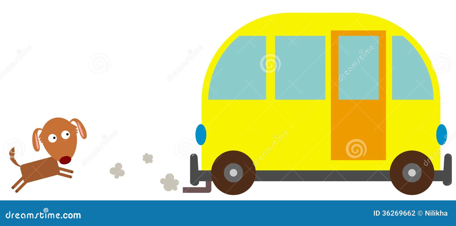 Bus chase stock illustration. Illustration of transport - 36269662