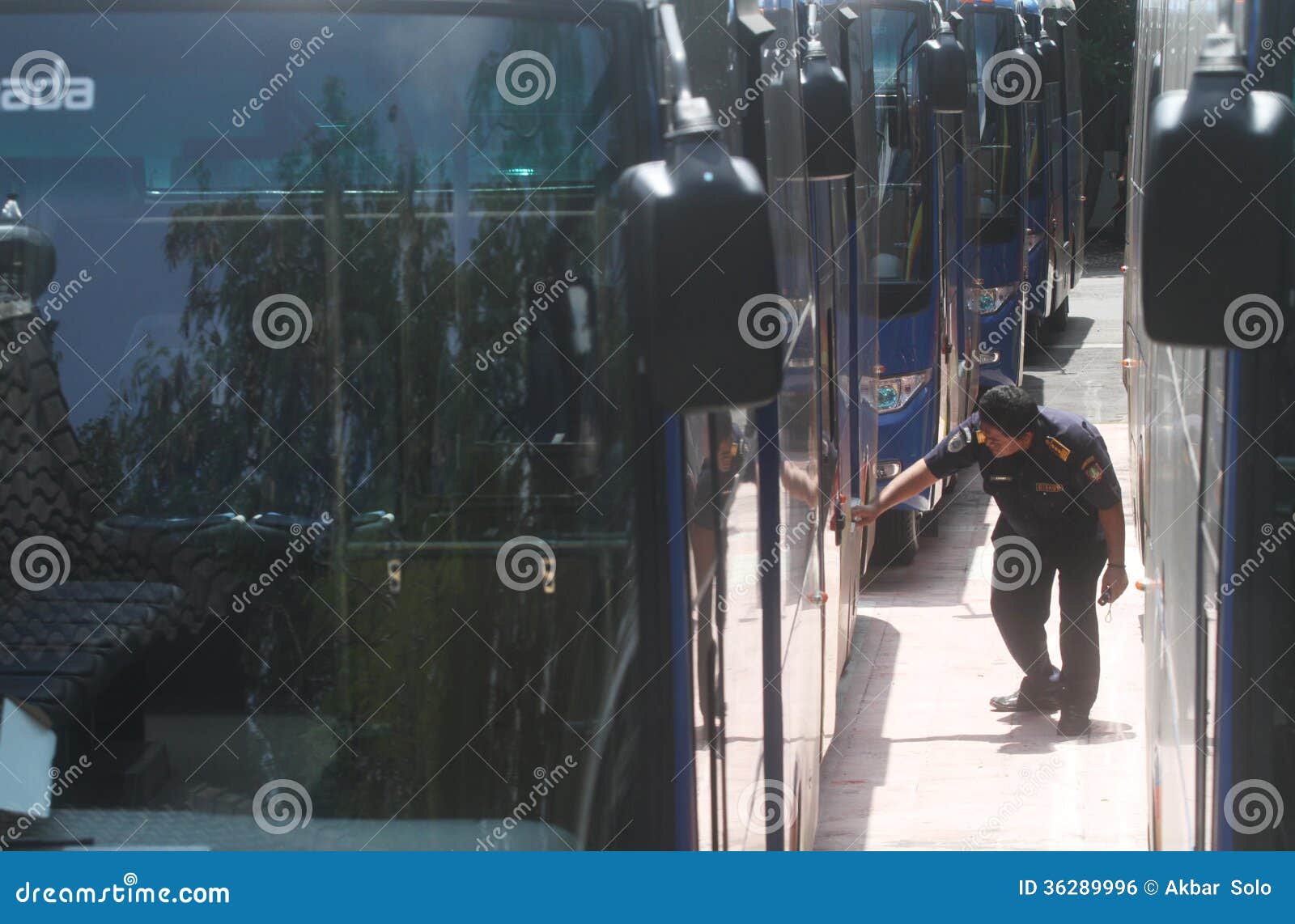 Bus checking editorial photo. Image of solo, officer - 36289996