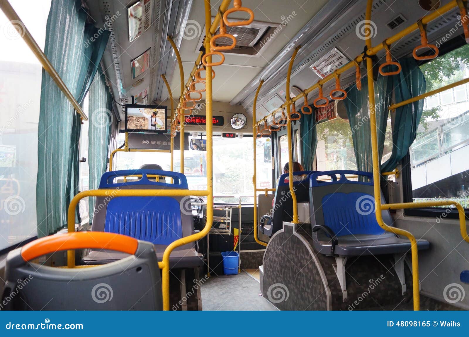 Bus compartment editorial image. Image of background - 48098165