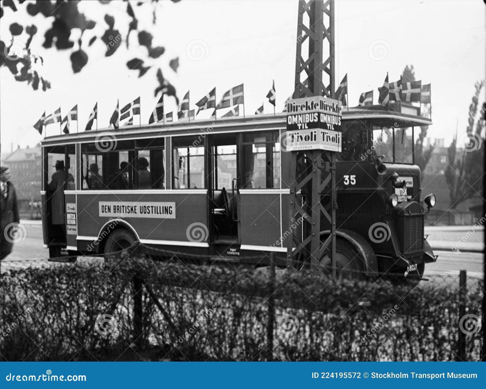 Bus In Copenhagen In 1932 Picture. Image: 224195572